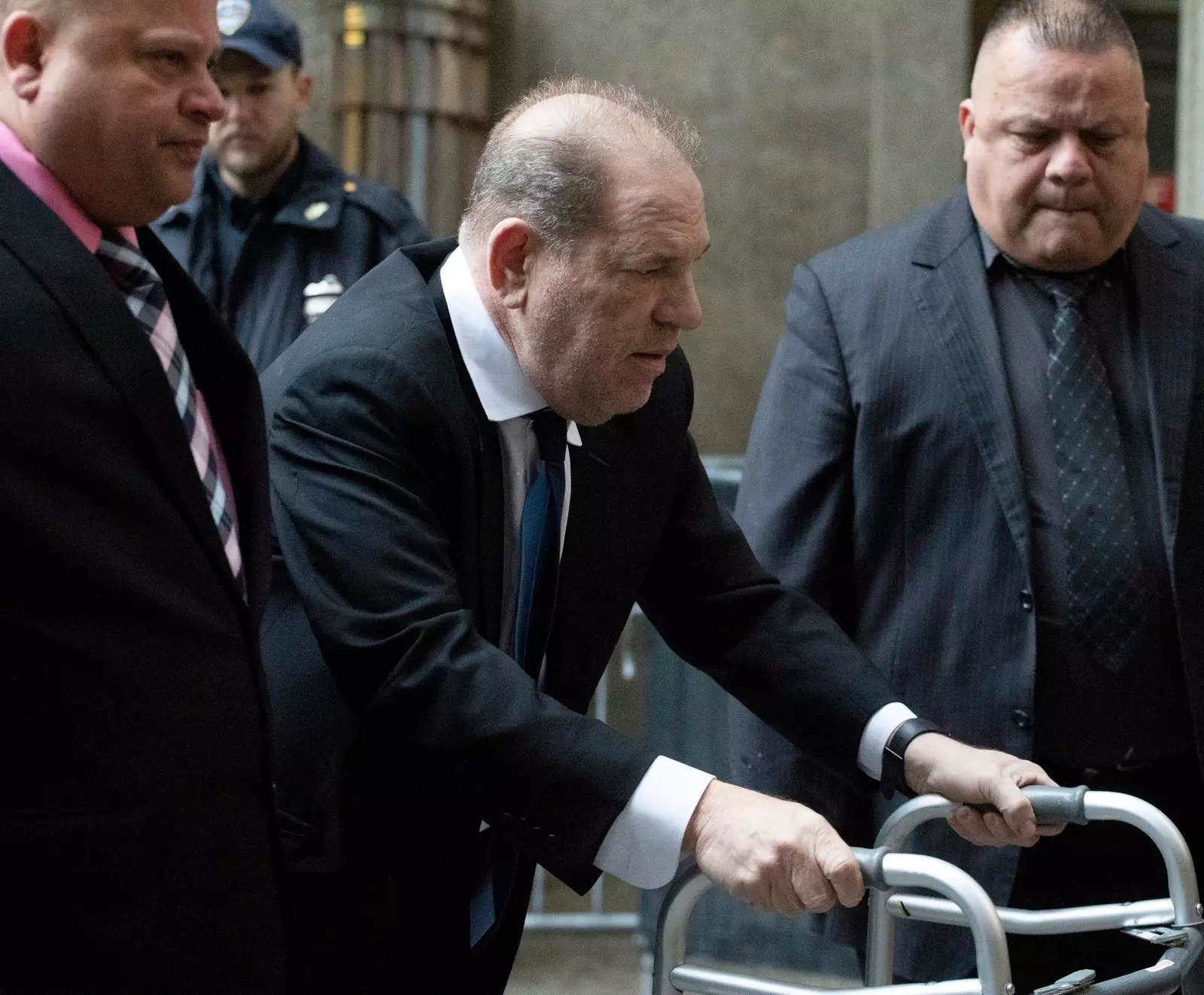 Harvey Weinstein arriveert voor een rechtszitting op 11 december 2019 in New York.