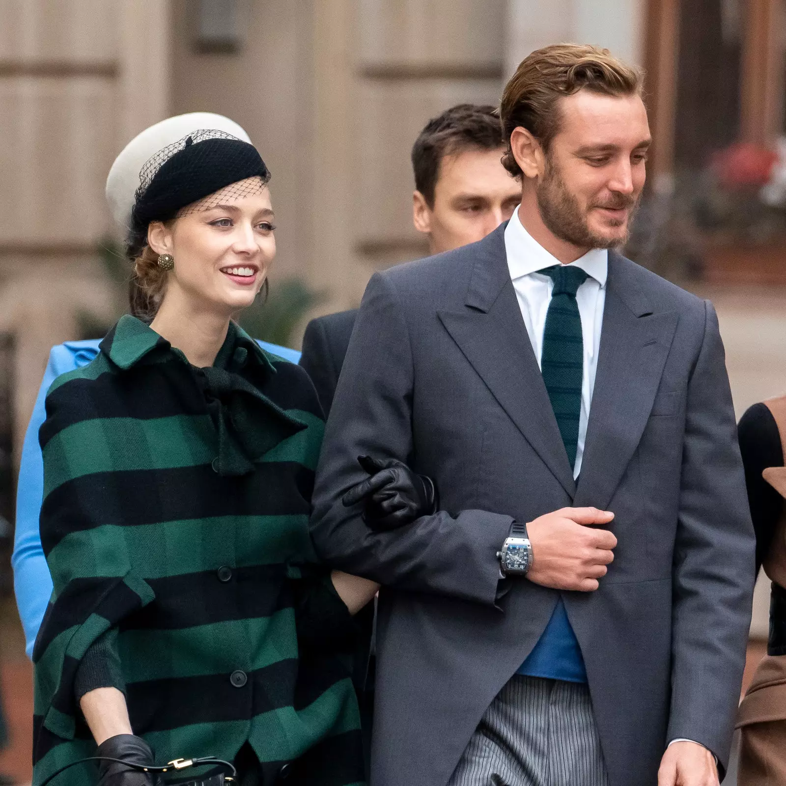 Monaco'nun Ulusal Günü'nde Beatrice Borromeo ve Pierre Casiraghi.