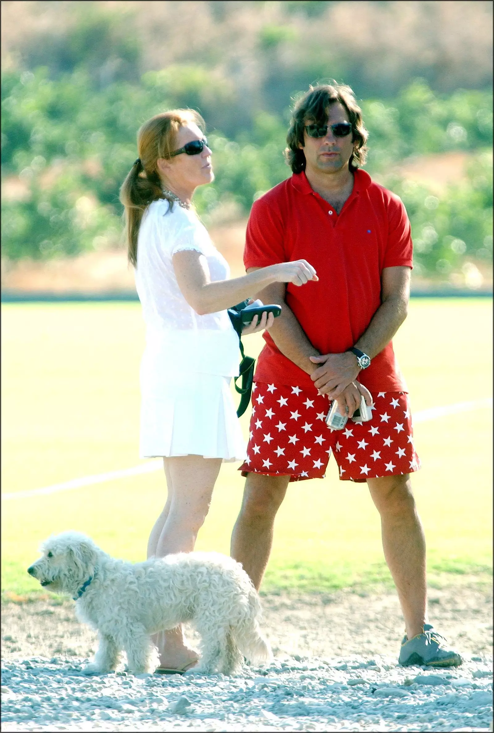 Sarah Ferguson û Hubertus de Hohenlohe li Sotogrande Tebax 2004.