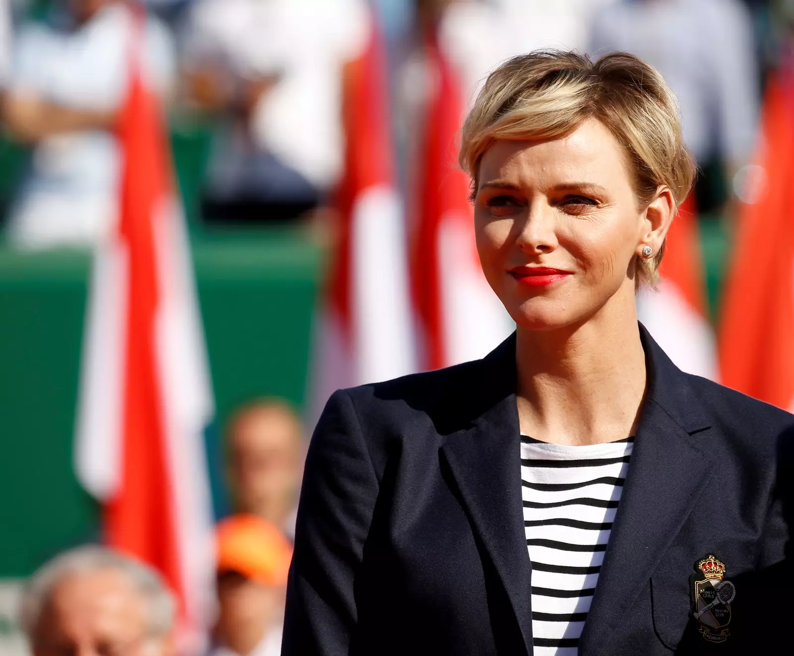 Prinsessan Charlene av Monaco under Masters Series Monte Carlo 2018 22 april 2018