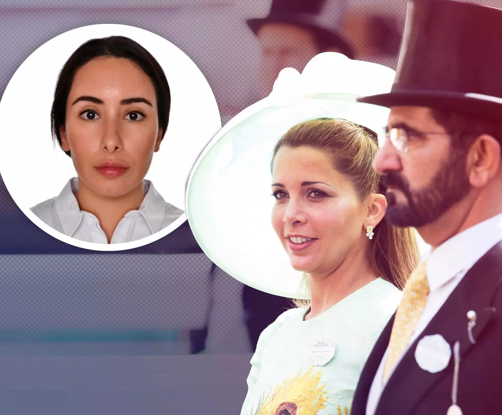 Princess Latifa Princess Haya and the Emir of Dubai.