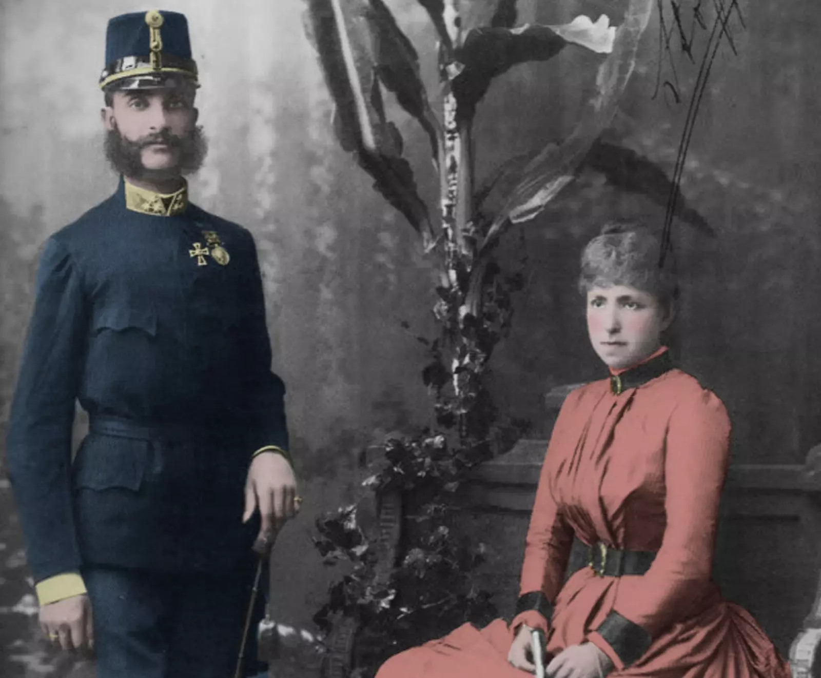 Alfonso XII en Maria Cristina van Habsburg.