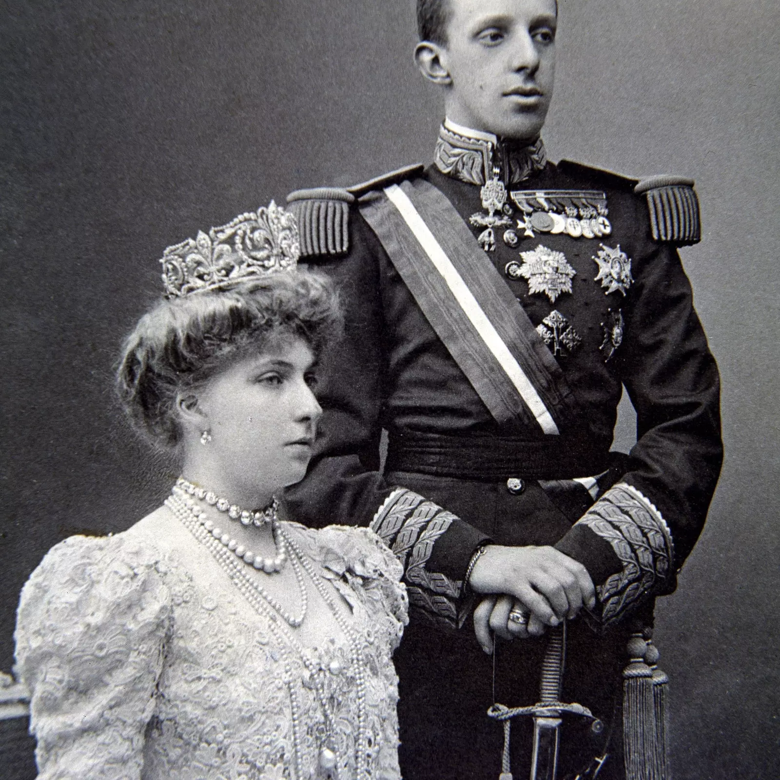 Victoria Eugenia of Battenberg and Alfonso XIII.