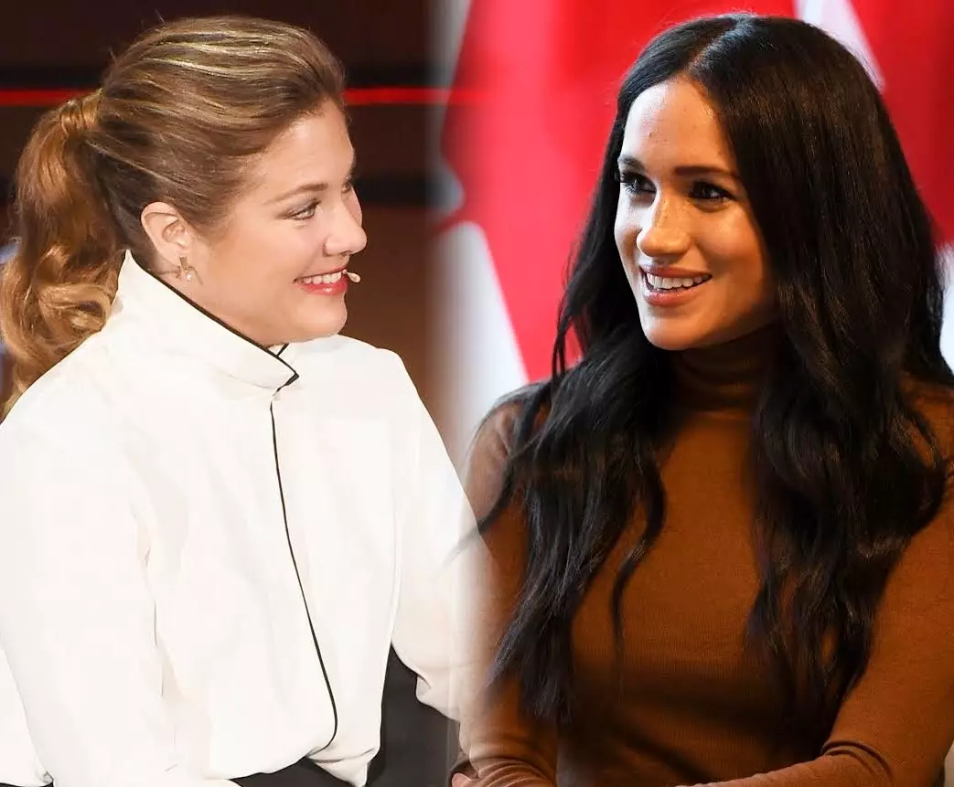 Sophie Trudeau eta Meghan Markle.