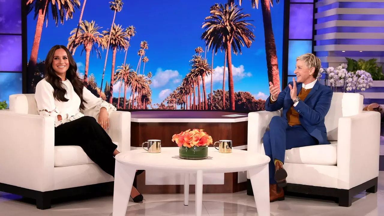 Meghan Markle pale sou tan li kòm yon aktris nan emisyon Ellen Degeneres la