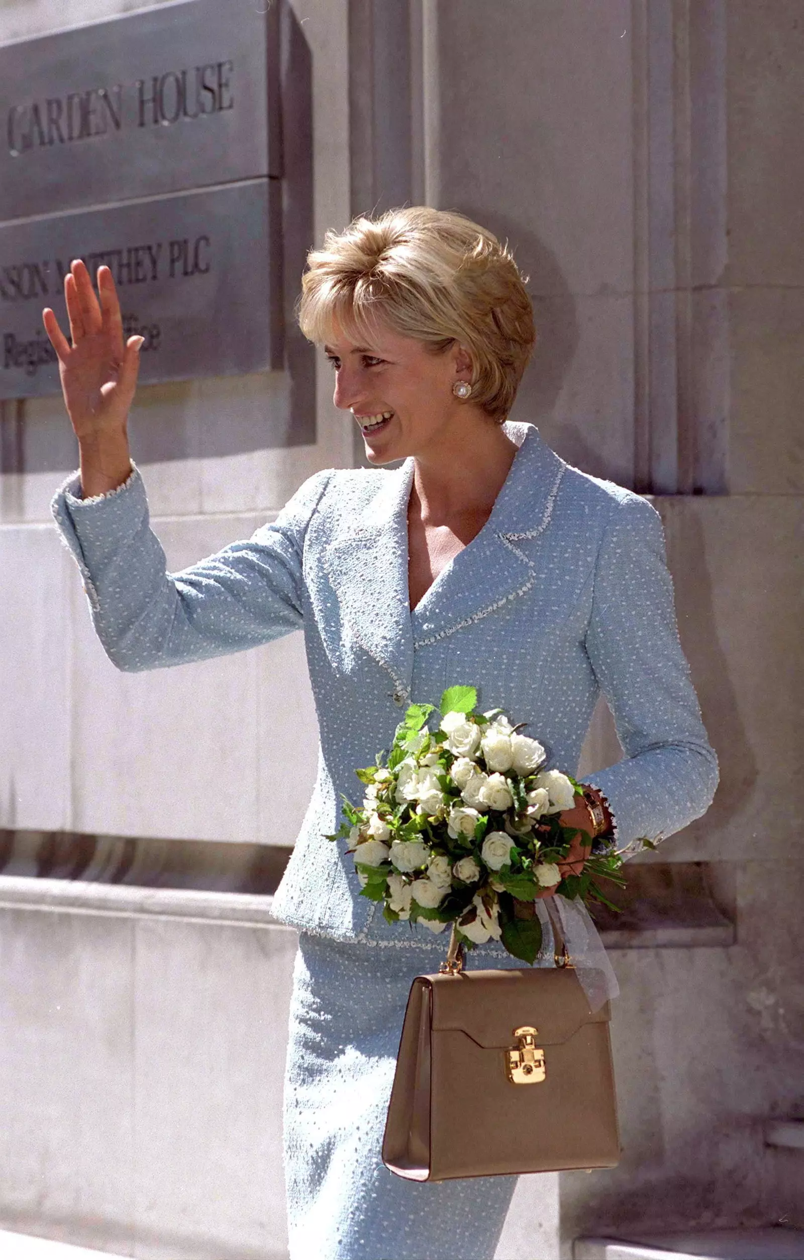 Prinses Diana tijdens een liefdadigheidsevenement in april 1997.