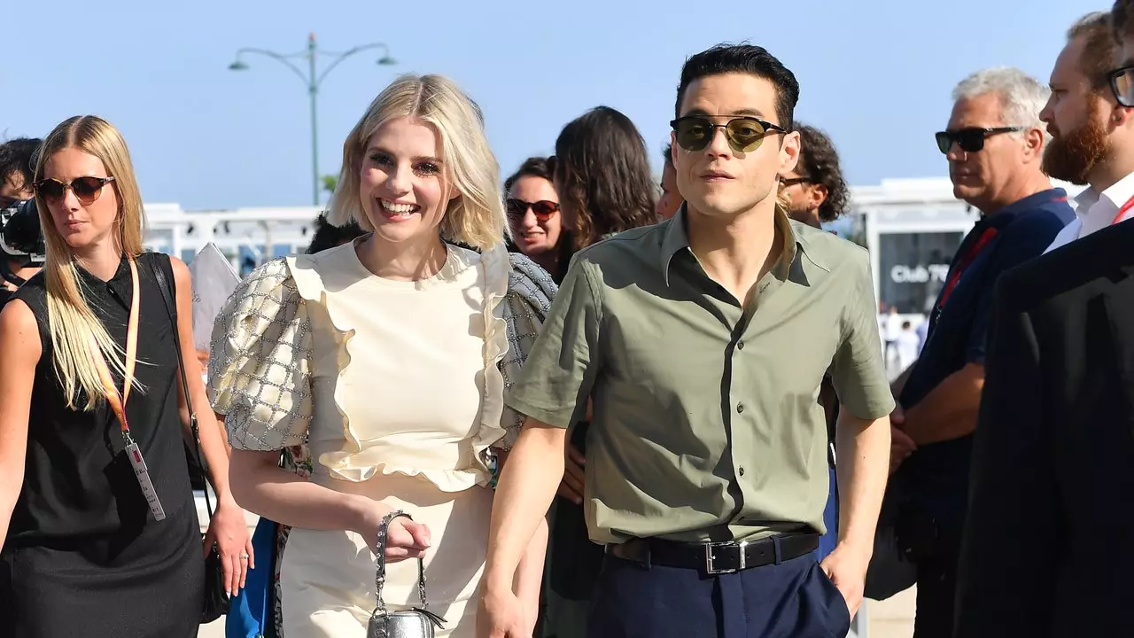 Lucy Boynton ir Rami Malek, labiau įsimylėję (ir stilingi) nei bet kada Venecijoje