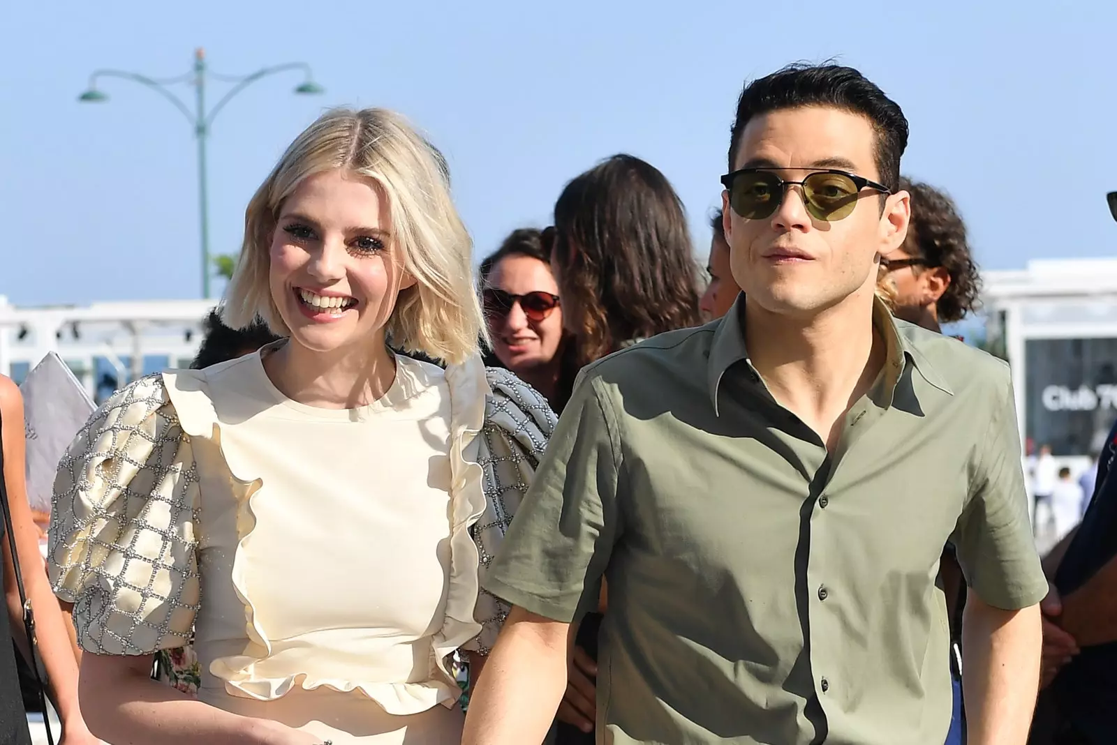 Lucy Boynton da Rami Malek a bikin Fim na Venice.