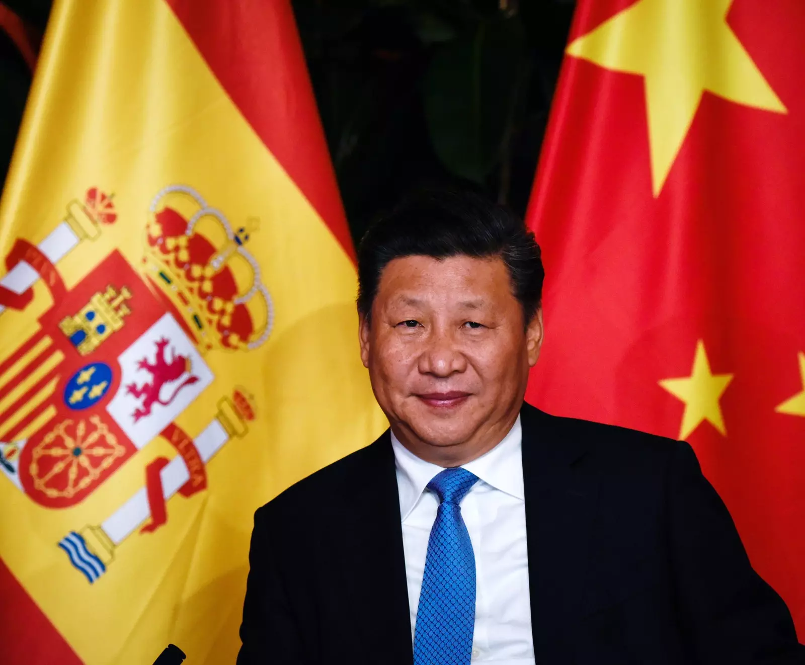 Presiden Xi Jinping di Kepulauan Canary pada 2016.