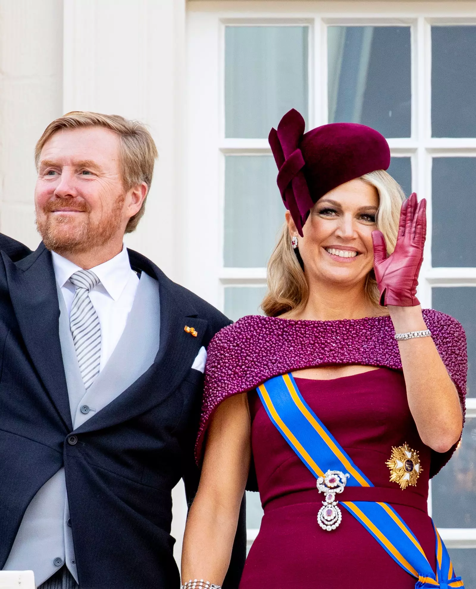 Kongene William I og Maxima av Nederland på Prinsjesdag.