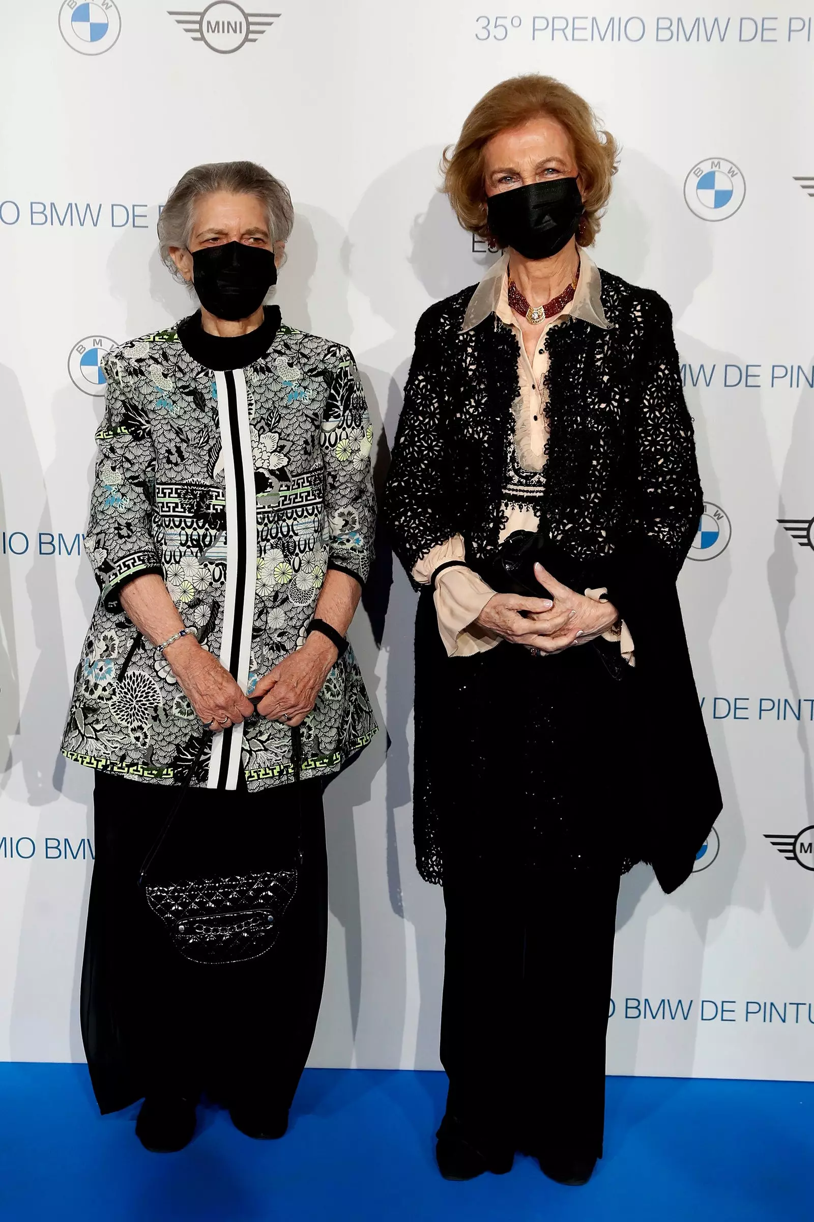 Královna Sofie a Irene z Řecka na BMW Painting Awards.