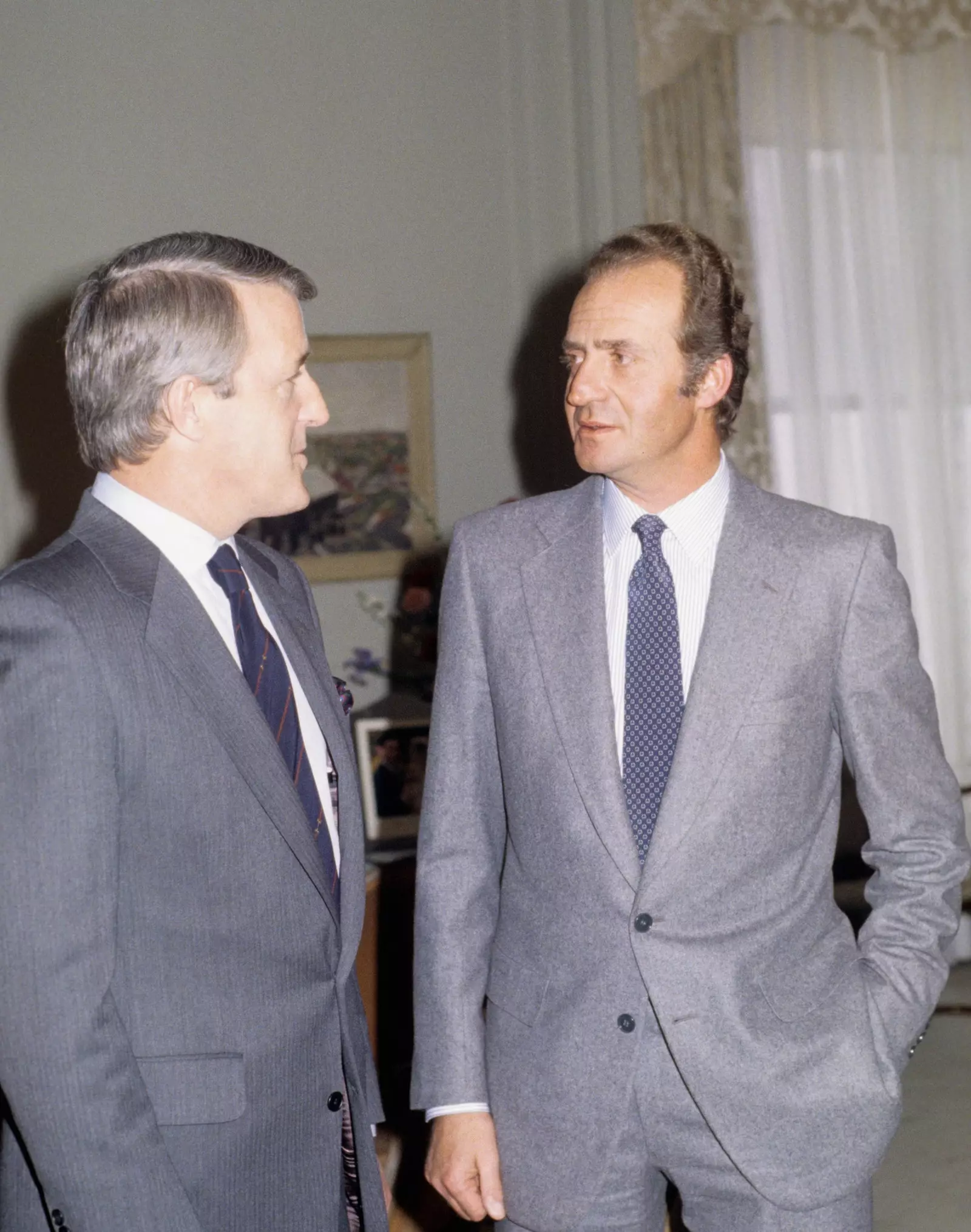 Brian Mulroney en koning Juan Carlos.
