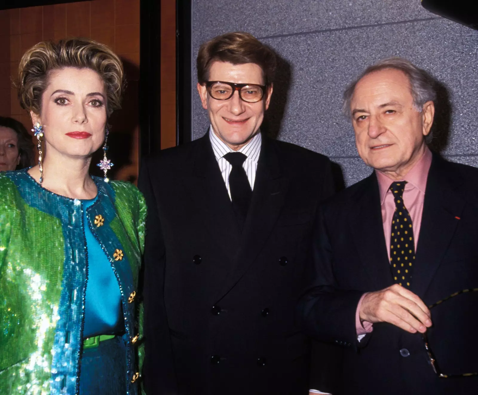 UCatherine Deneuve Yves Saint Laurent kunye noPierre Berg.