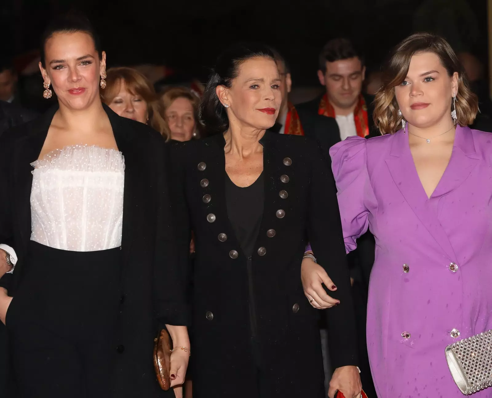 Stephanie dari Monaco bersama anak perempuannya Pauline Ducret dan Camille Gottlieb.