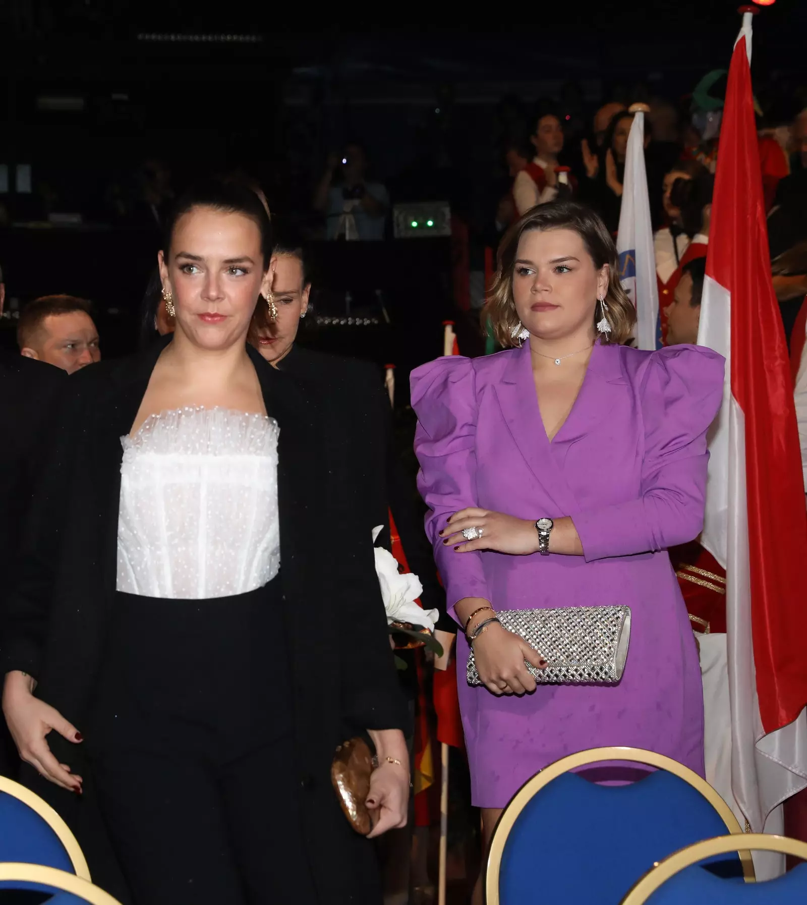 Estefania de Monaco ditemani oleh anak perempuannya Pauline Ducruet dan Camille Gottlieb pada tarikh yang paling istimewa