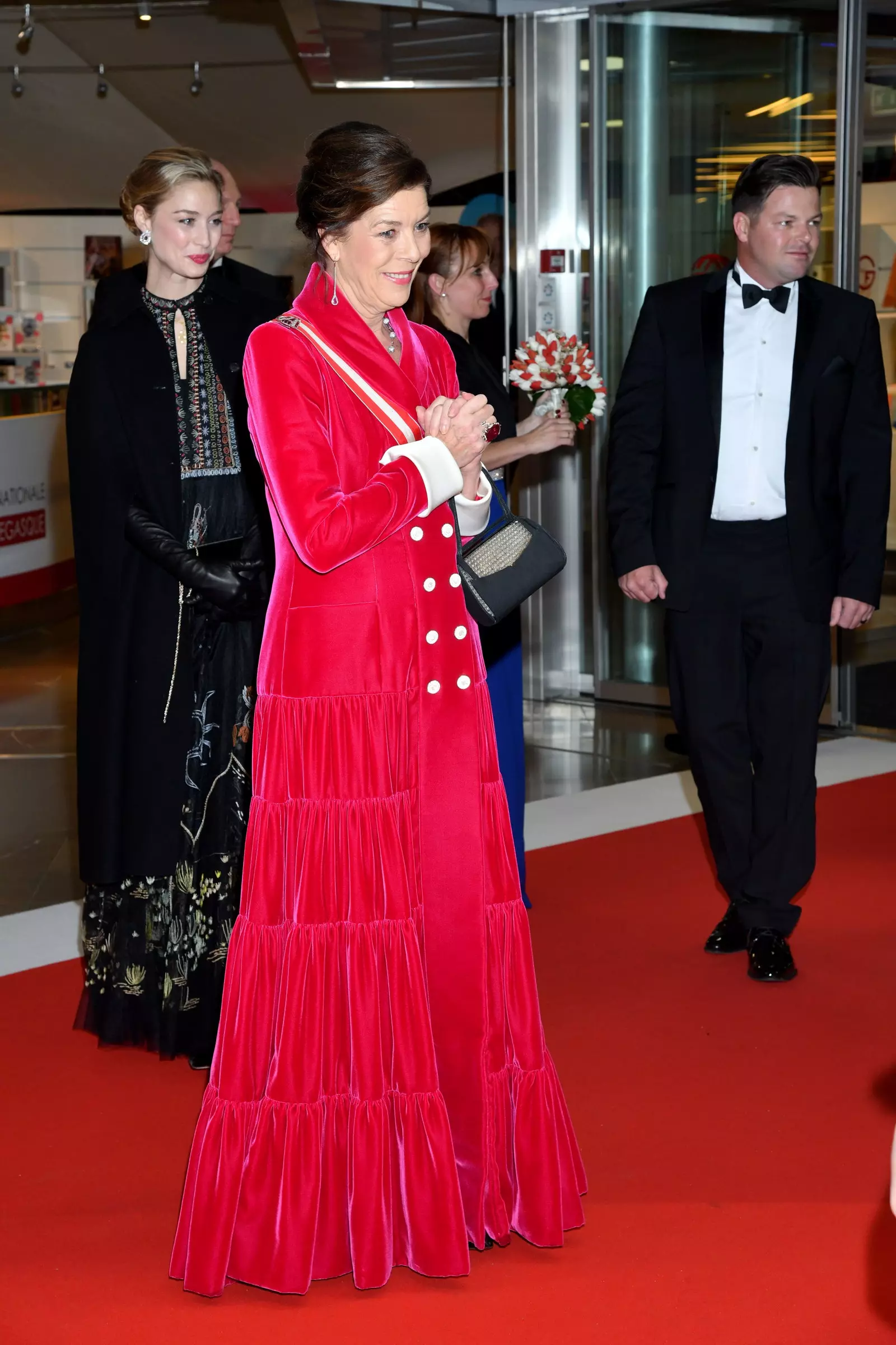 Princess Carolina of Hanover at the principality's national holiday gala.