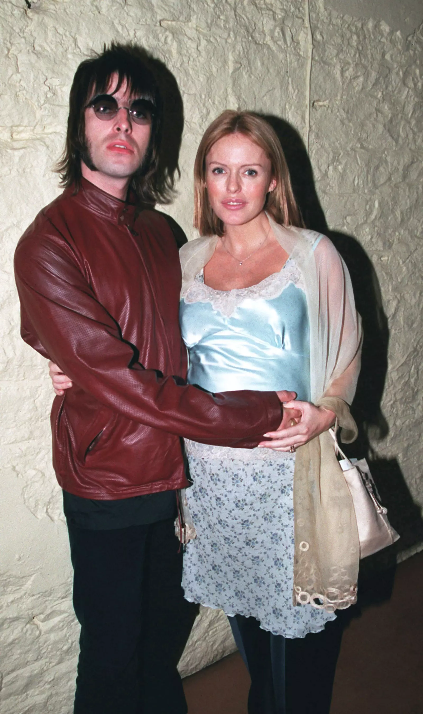 Patsy Kensit incinta nel 1999 del suo allora marito, il membro degli Oasis Liam Gallagher.