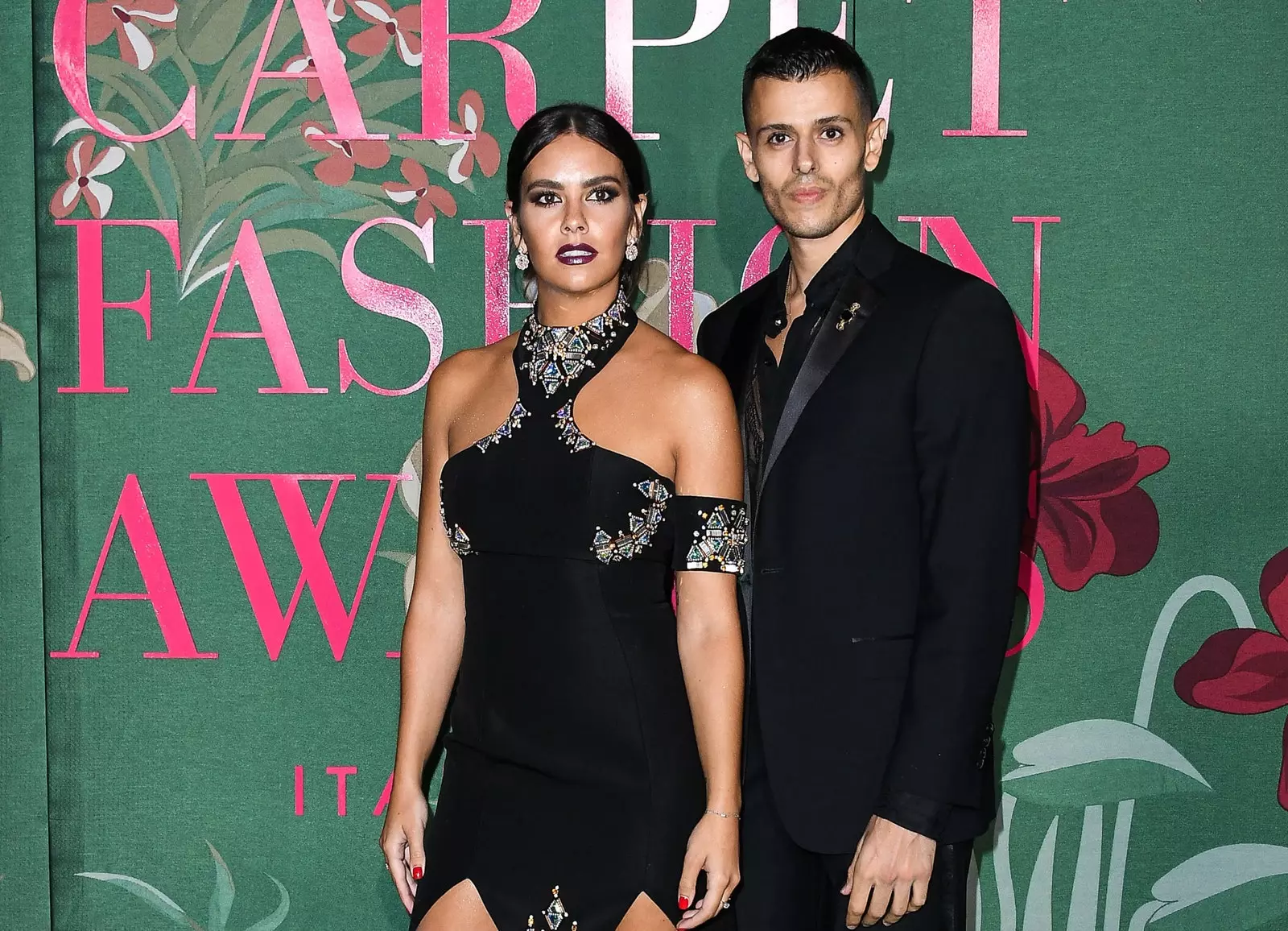 Cristina Pedroche na Andrs Acosta na Green Carpet Fashion Awards 2019.