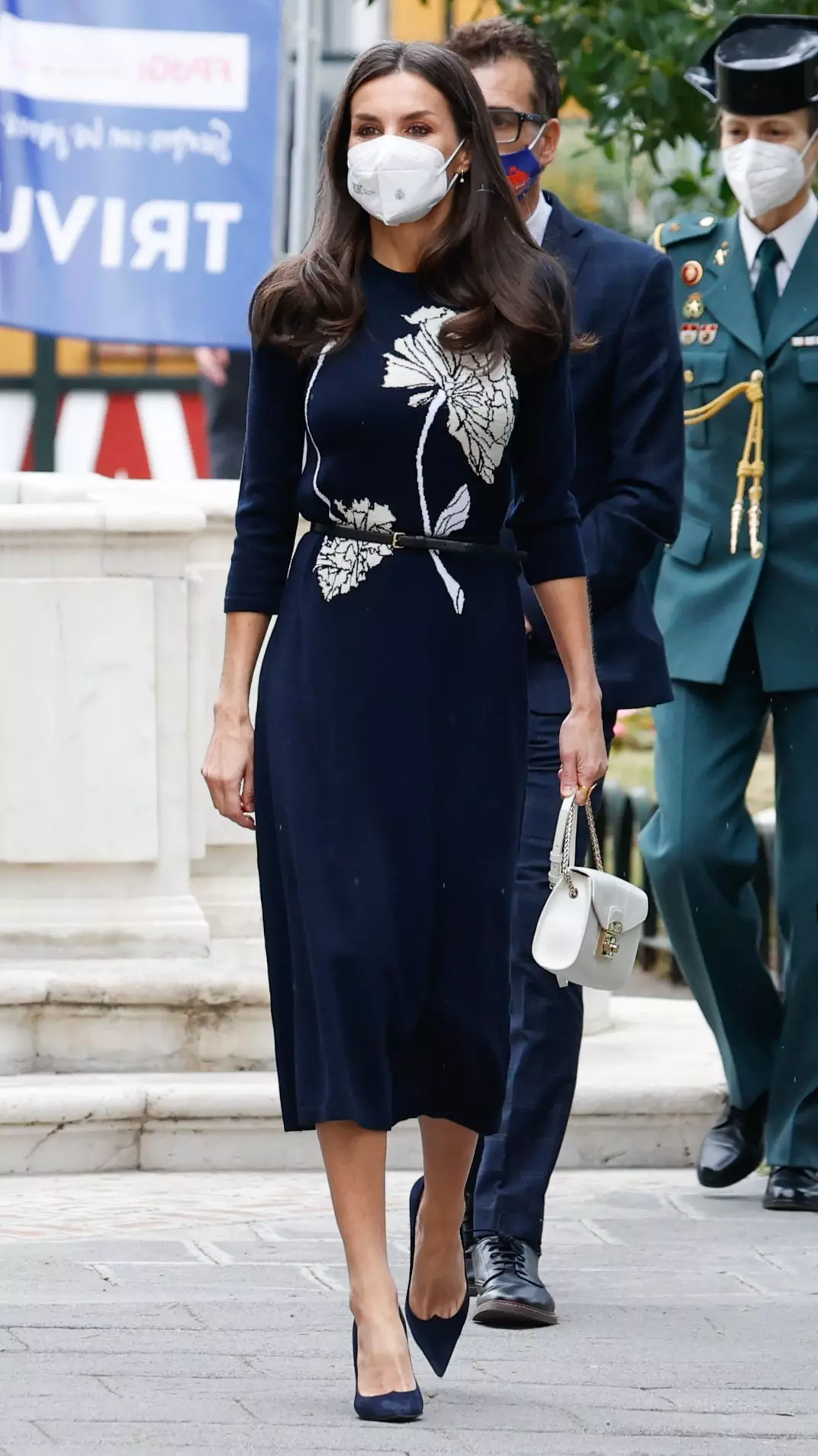 Koningin Letizia op 7 Maart in Malaga.