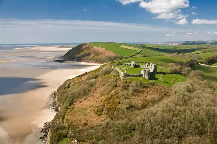 Llansteffan Castle.