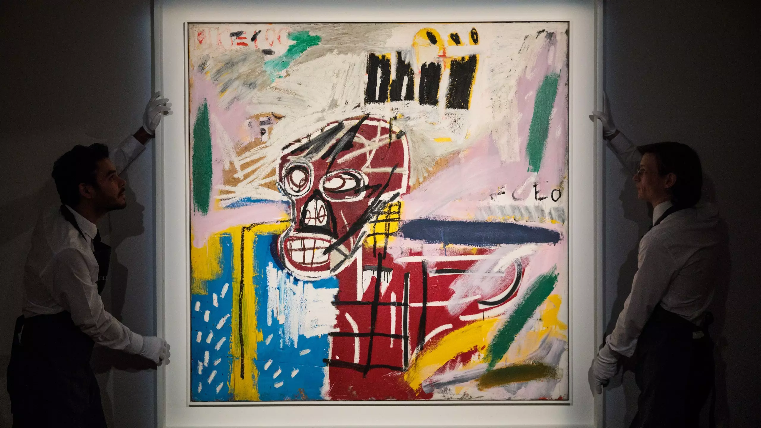 'Igihanga gitukura' 1982 na Jean-Michel Basquiat.