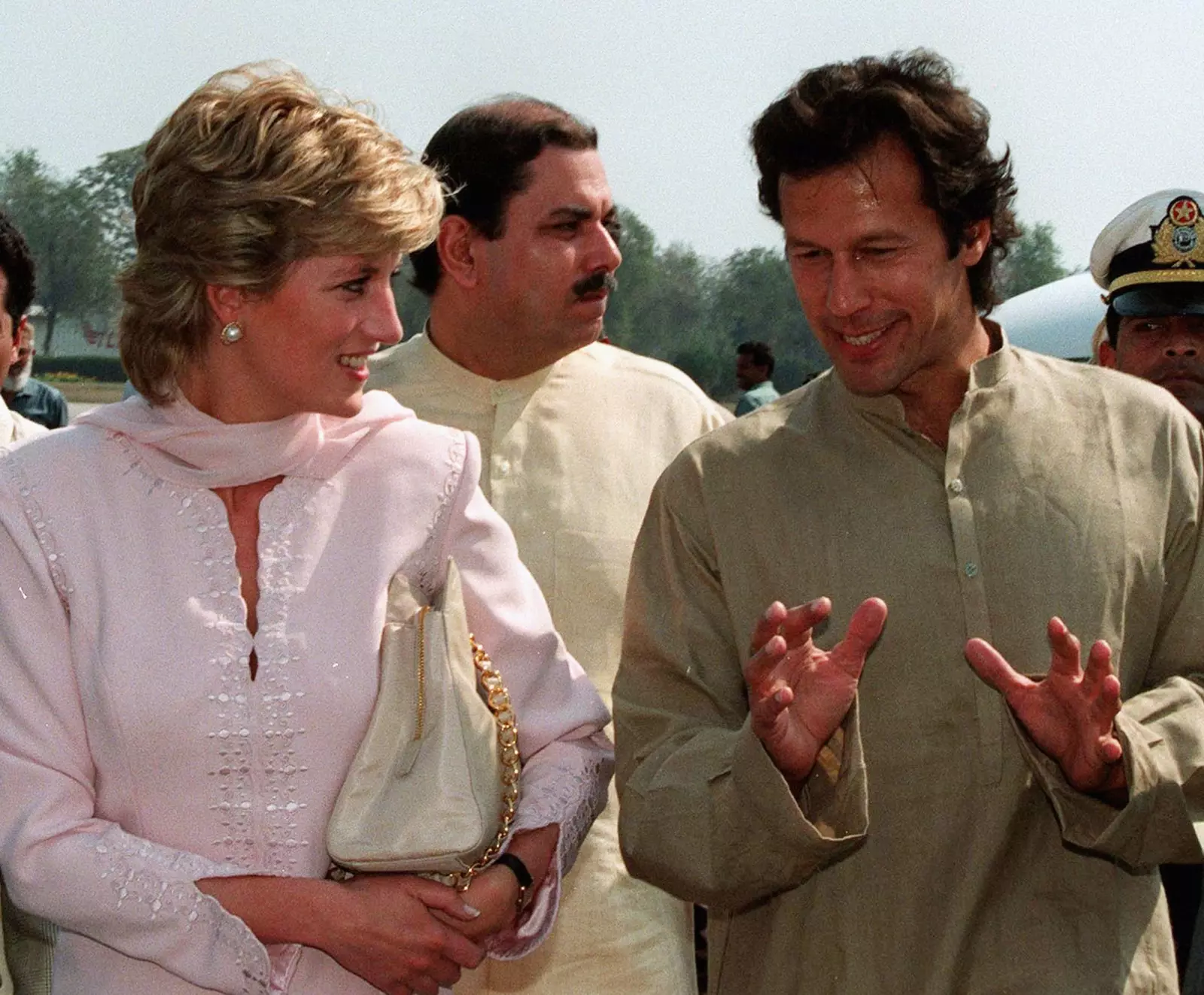 Prinsessan Diana och Pakistans premiärminister Imran Khan 1996