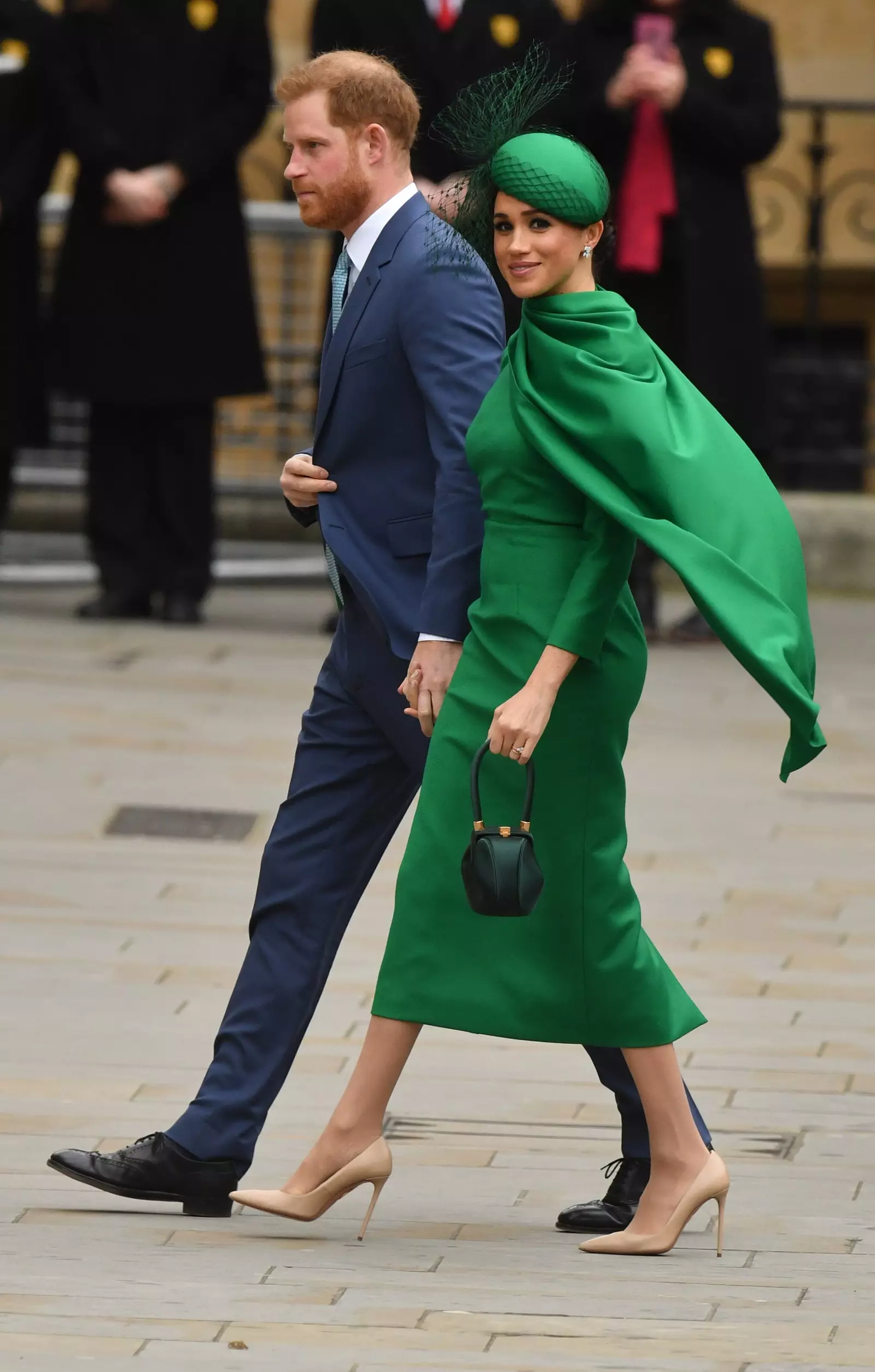 De Prënz Harry a Meghan Markle bei der Hommage un de Commonwealth.