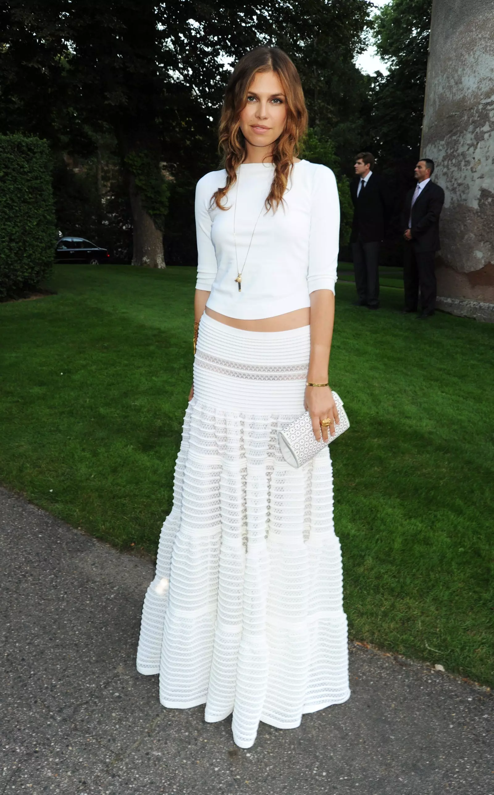 Dasha Zhukova mnamo 2010 huko Versailles kwenye sherehe ya Valentino.