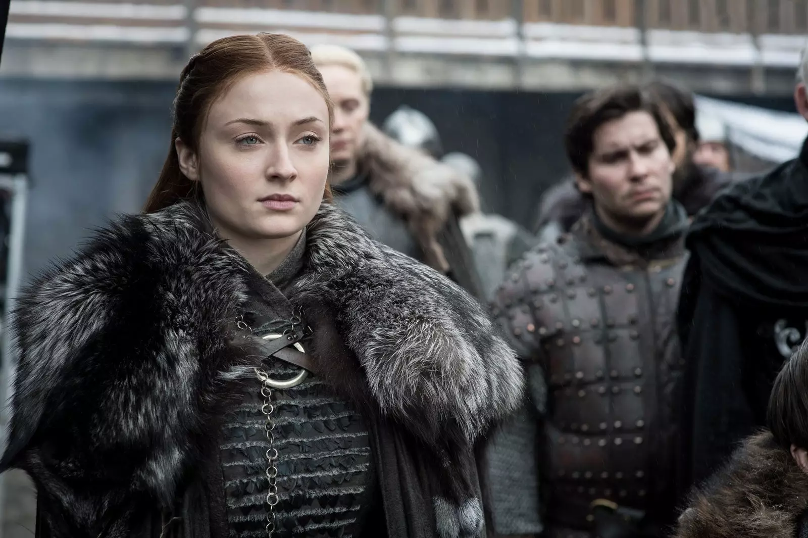 Sansa-eigenaar en -dame.