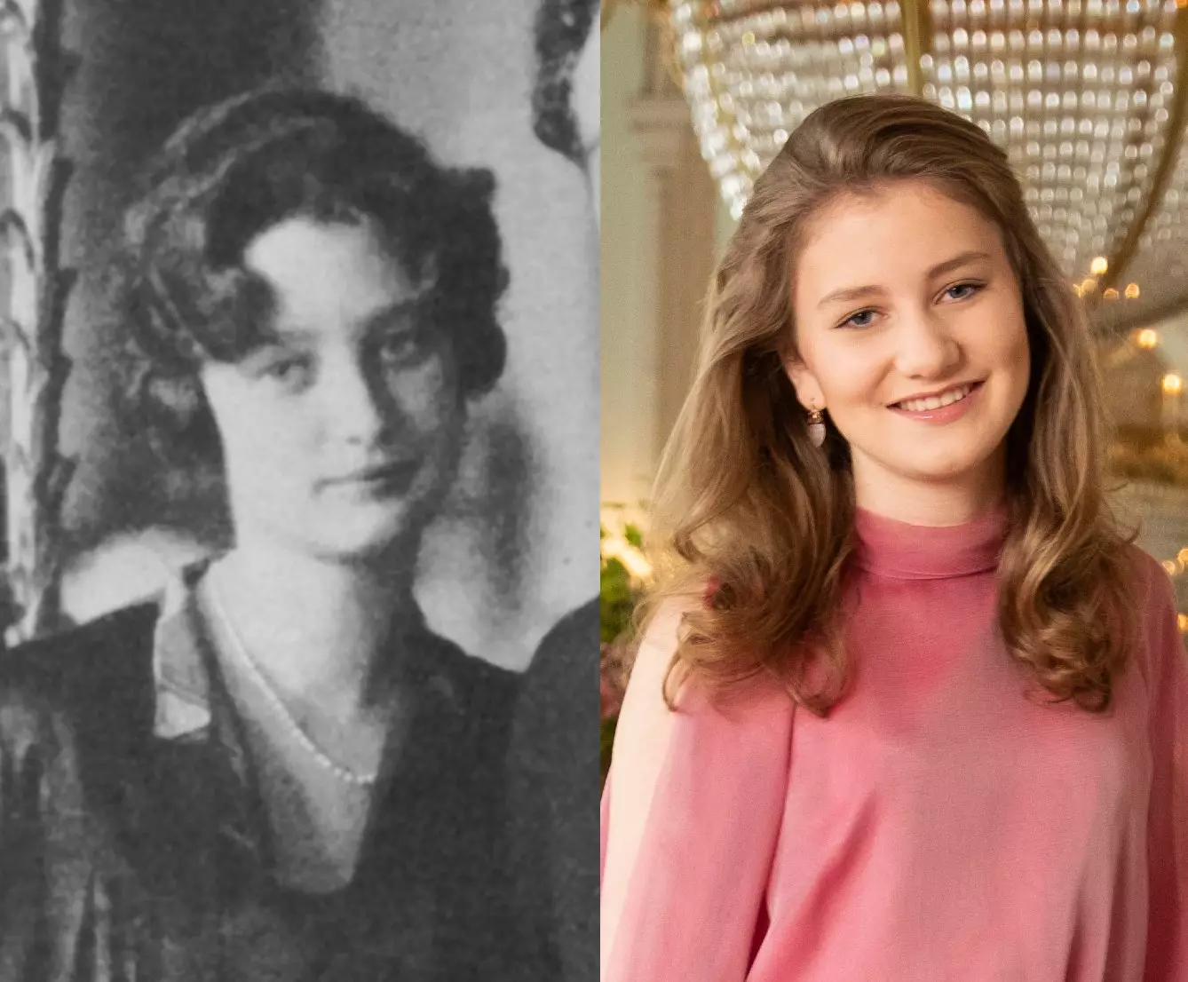 Astrid af Belgien og prinsesse Elisabeth.