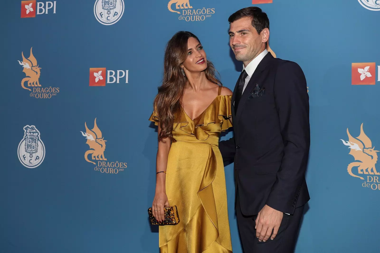 Sara Carbonero a Iker Casillas zo Španielska na FC Porto Gala Dragoes de Ouro 20162017 v Dragao Caixa 25.