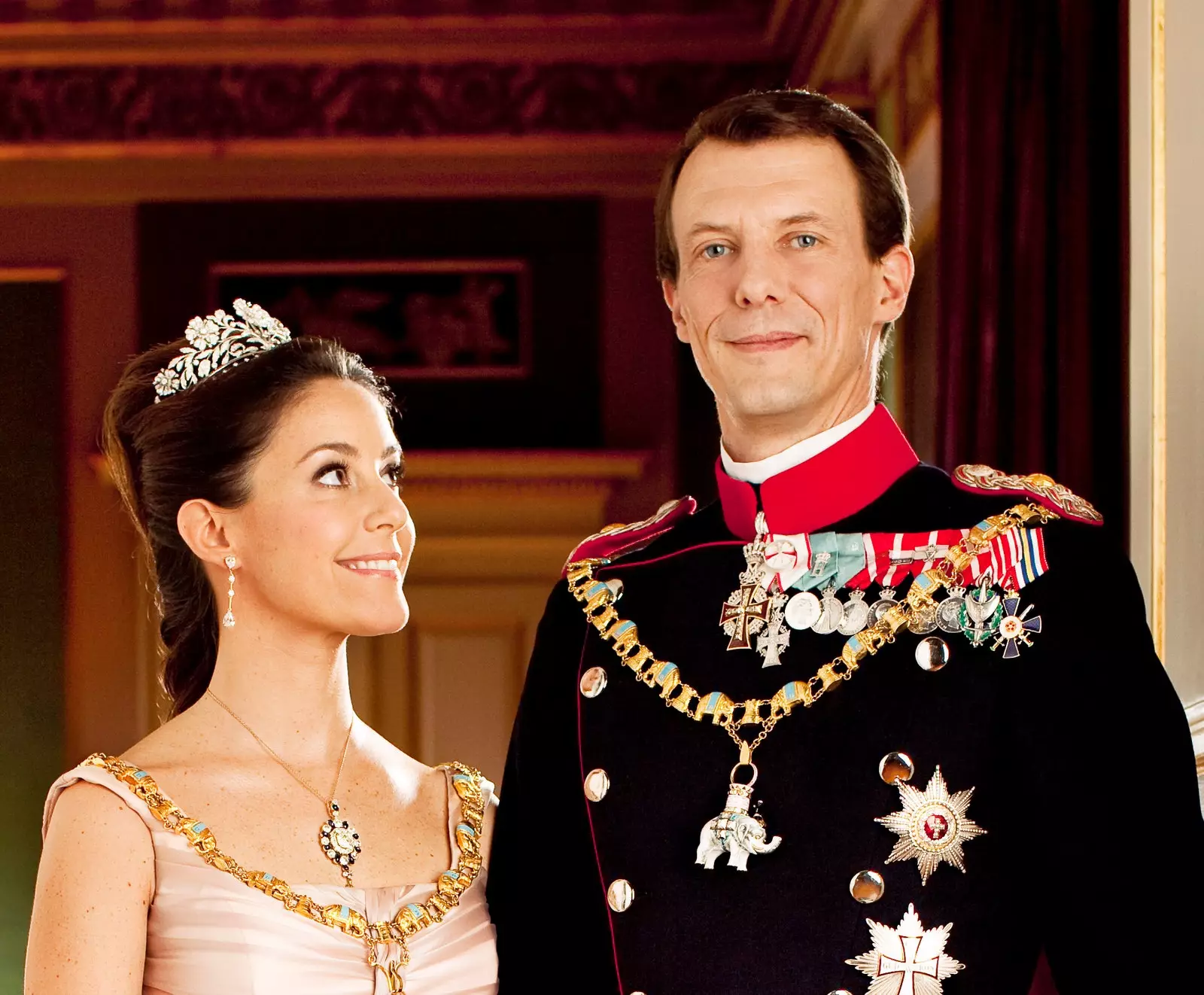 Princes Marie ug Joachim sa Denmark sa Amalienborg Palace.