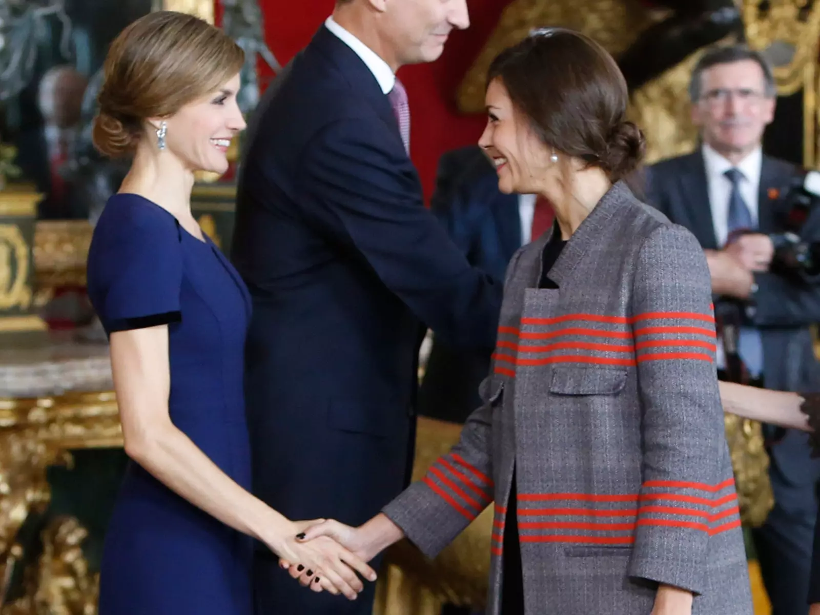 Königin Letizia und Eva Fernndez am Hispanic Day 2015