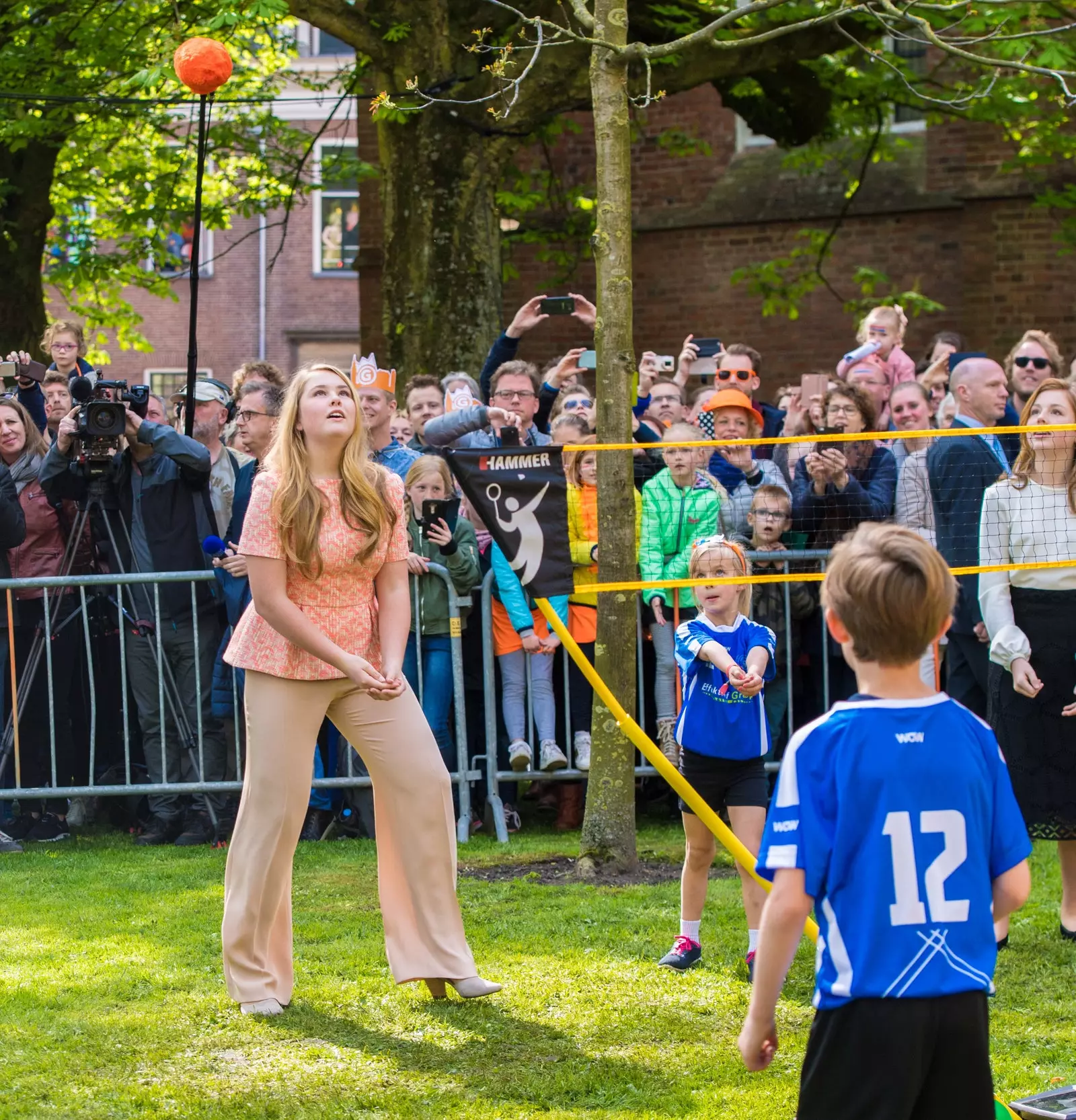 Prinses Amalia op Koningsdag 2018.