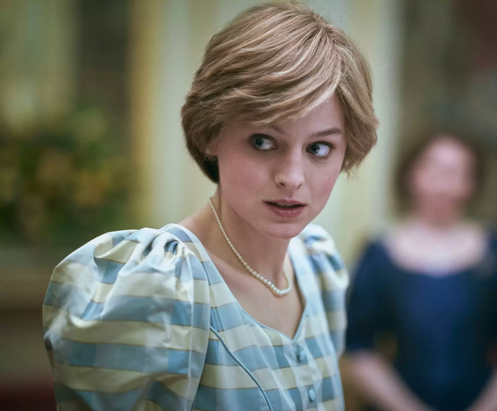 Emma Corrin in the role of Diana in 'The Crown'