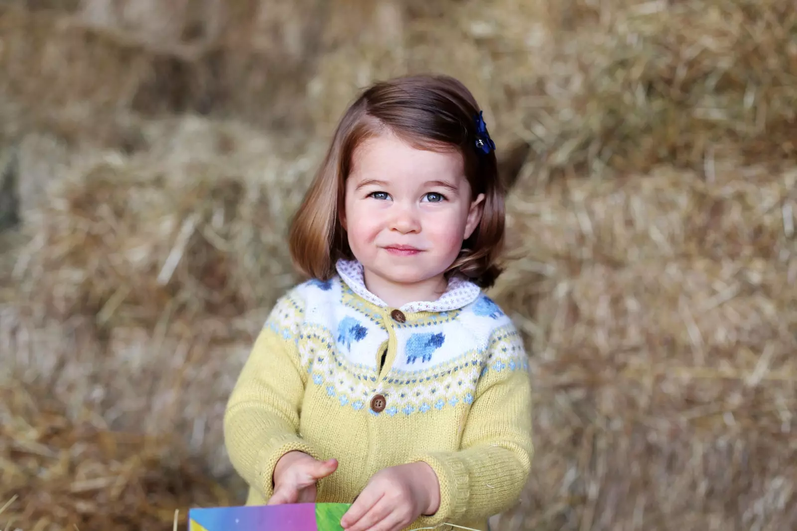 Princess Charlotte nan twa nouvo foto Kate pran