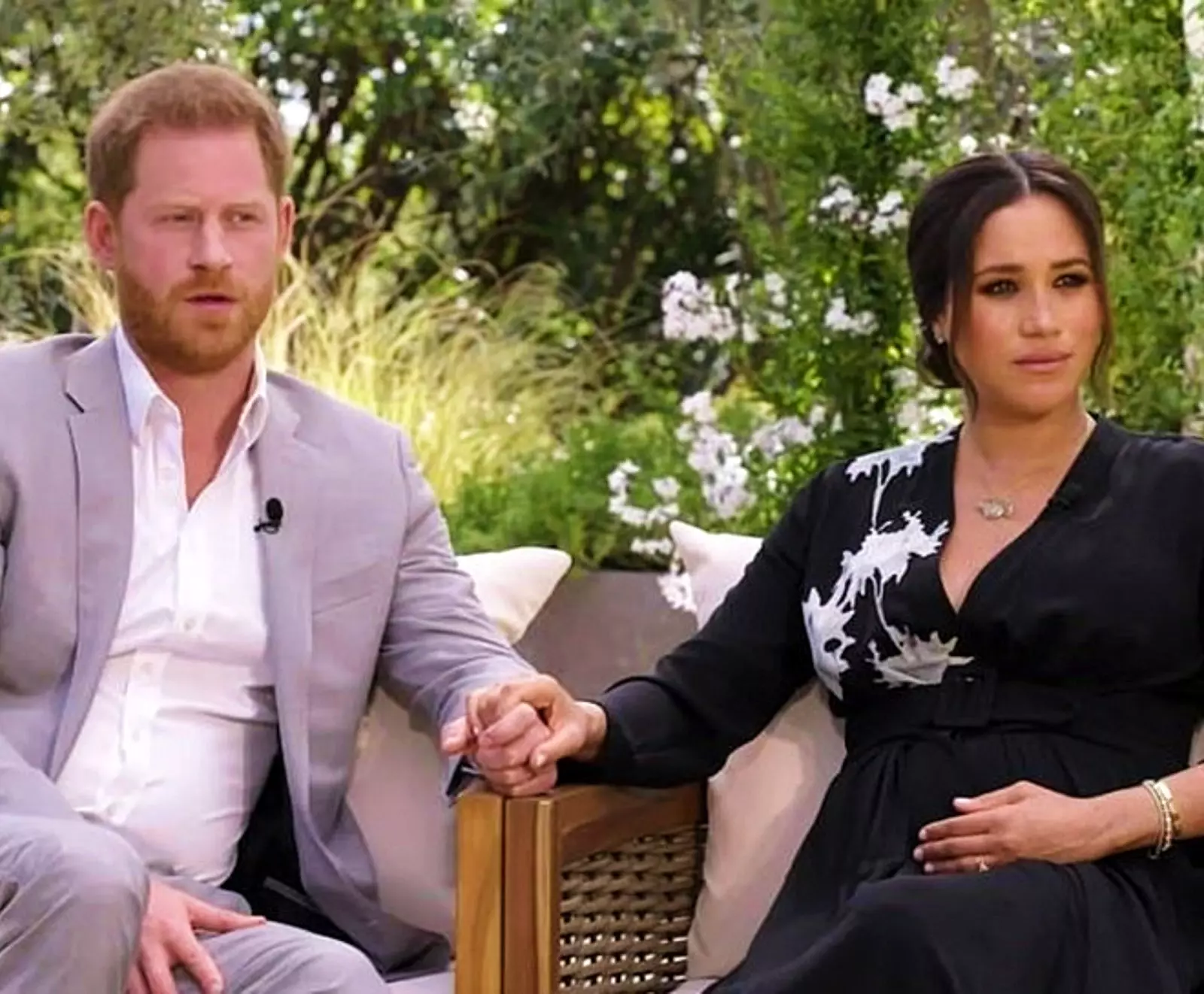 An Prionsa Harry agus Meghan Markle san agallamh le Oprah.