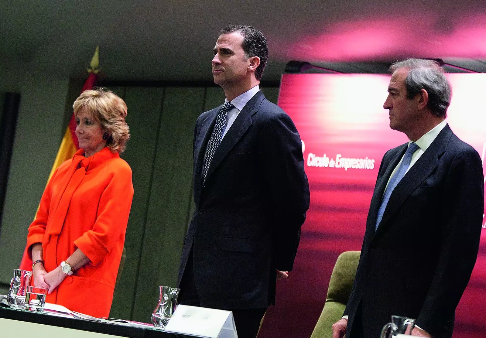 Esperanza Aguirre, kralj Felipe VI i Claudio Boada Pallers