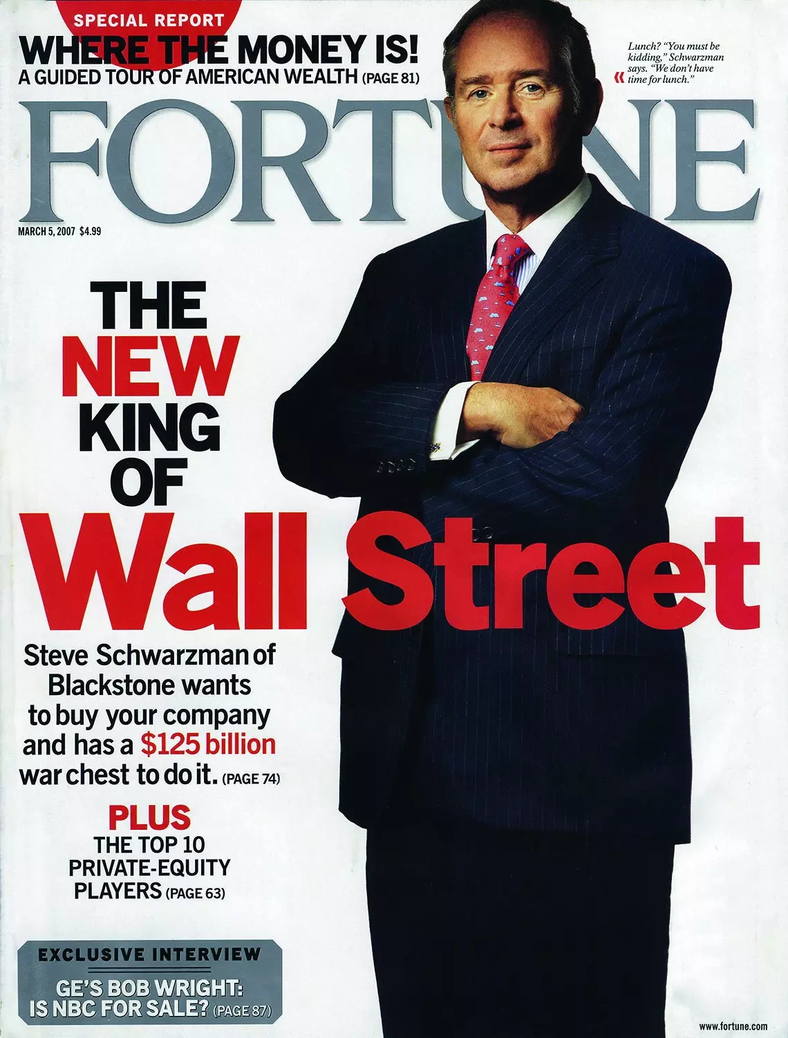 Fortune'un Schwarzman kapağı.