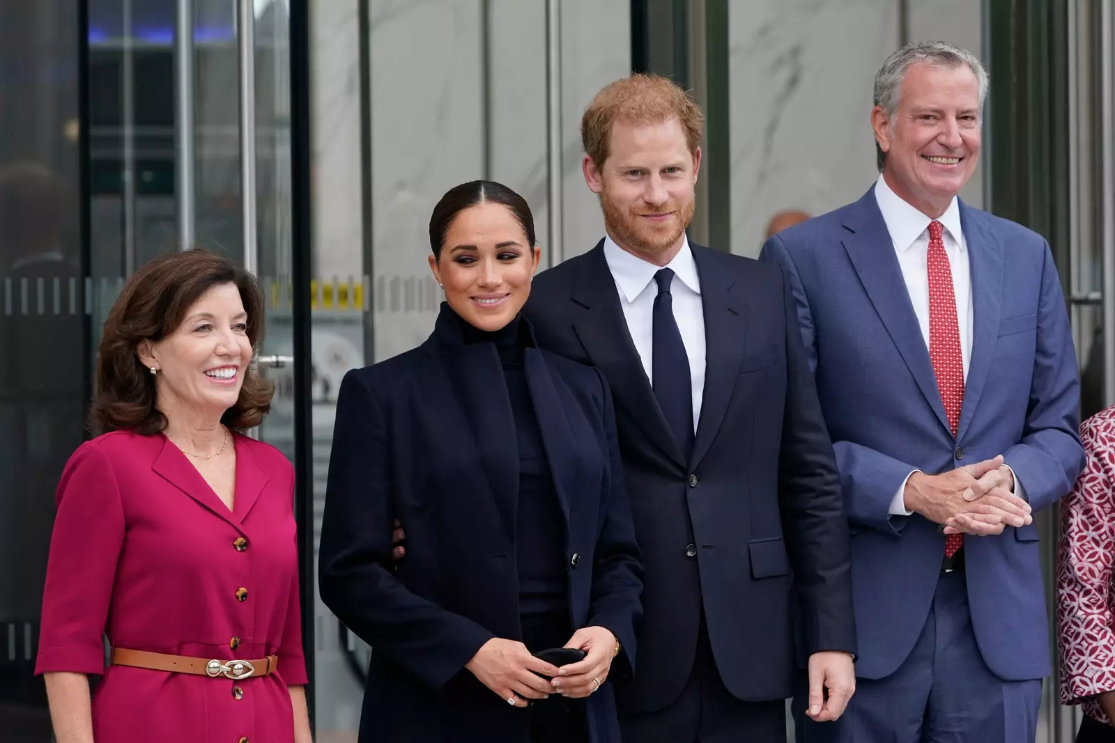 Princ Harry Meghan Markle Kathy Hochul Bill de Blasio