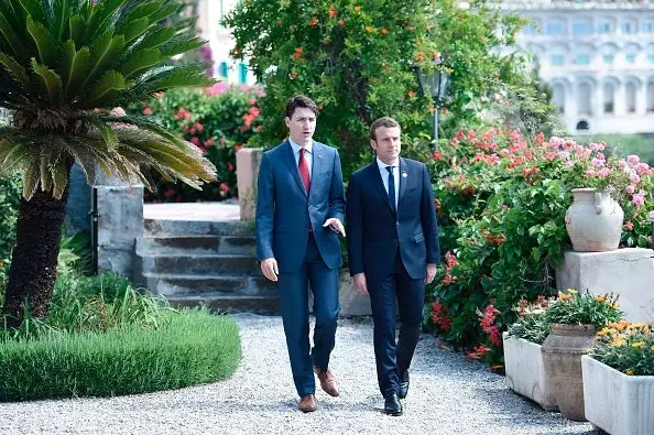 Emmanuel Macron Justin Trudeau