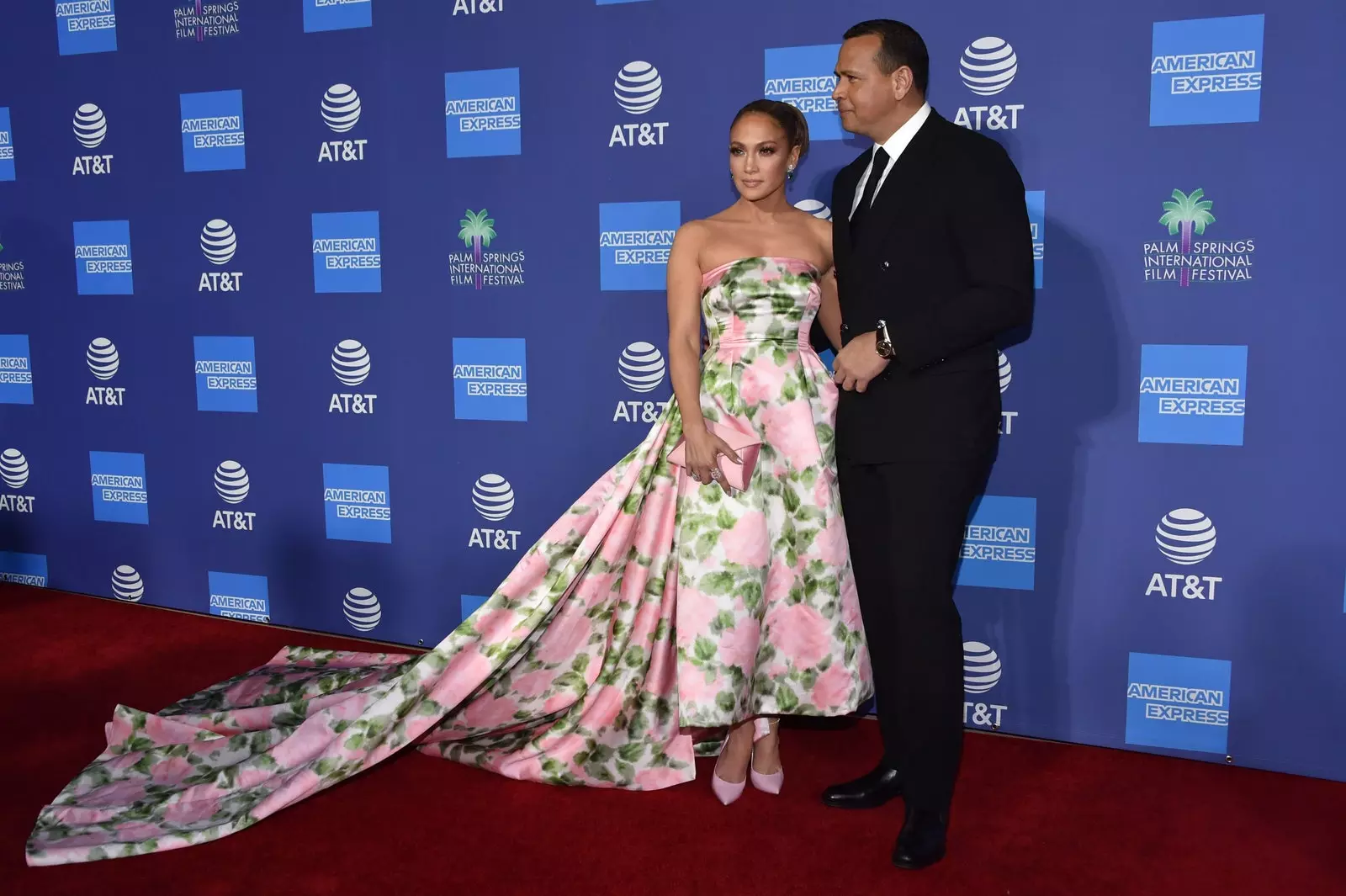 Jennifer Lopez a Alex Rodriguez na filmovém festivalu v Palm Springs