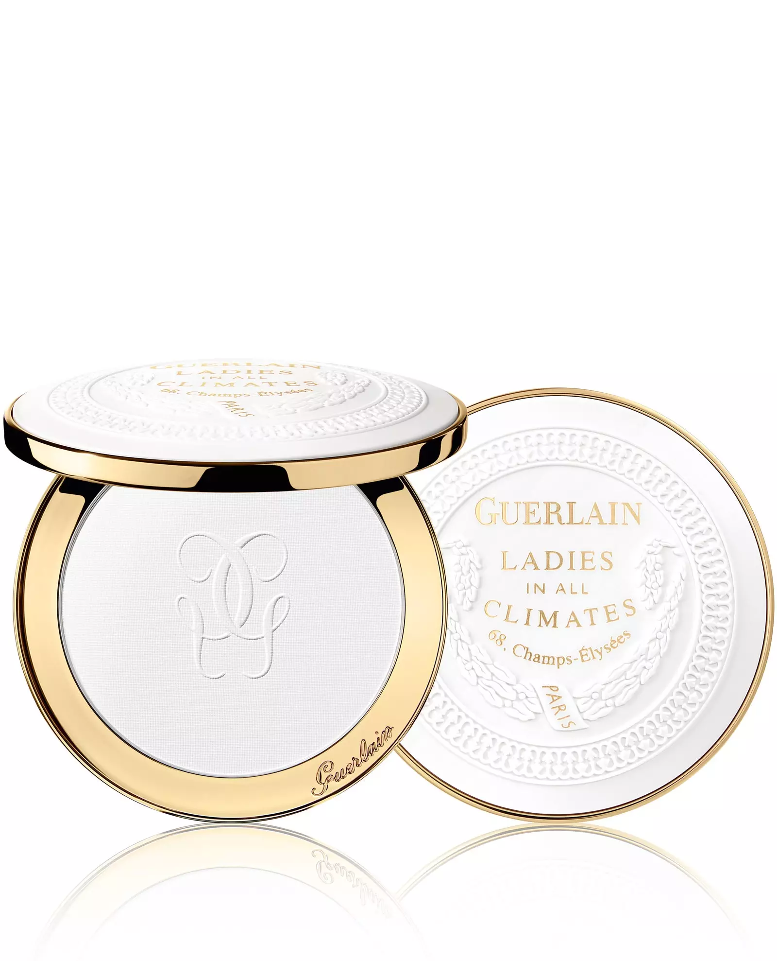 Ristampa limitata della cipria illuminante Ladies in All Climates di Guerlain.