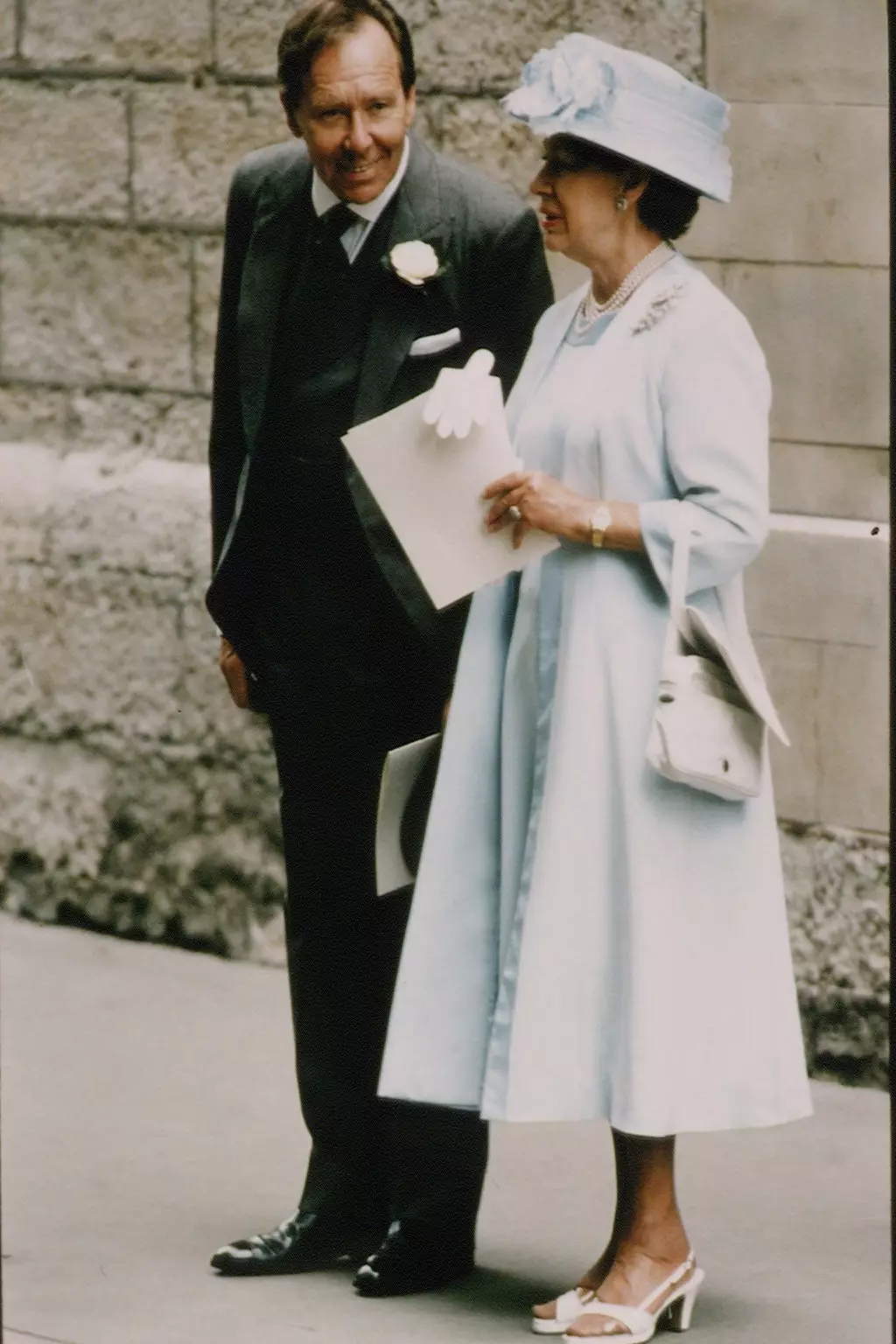 Princezna Margaret a lord Snowdon na svatbě lady Sarah Chatto