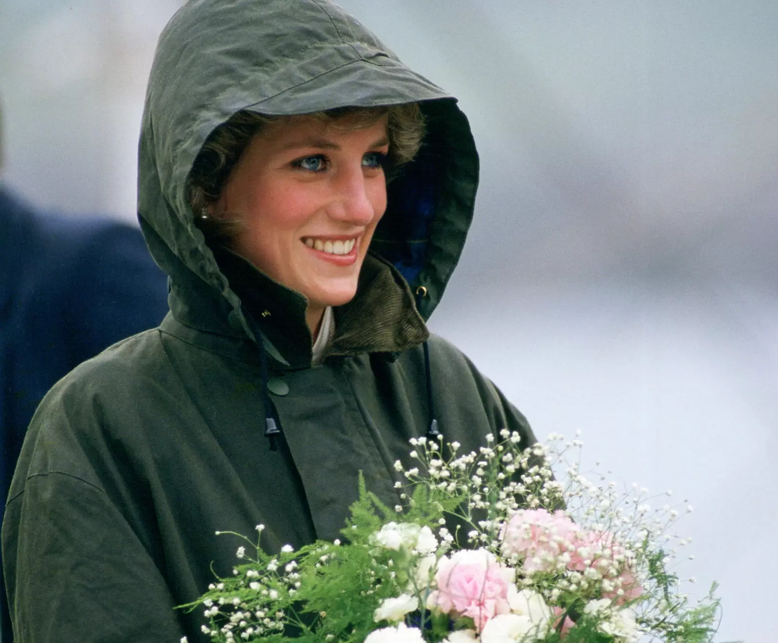 Η πριγκίπισσα Νταϊάνα με παλτό Barbour το 1985.