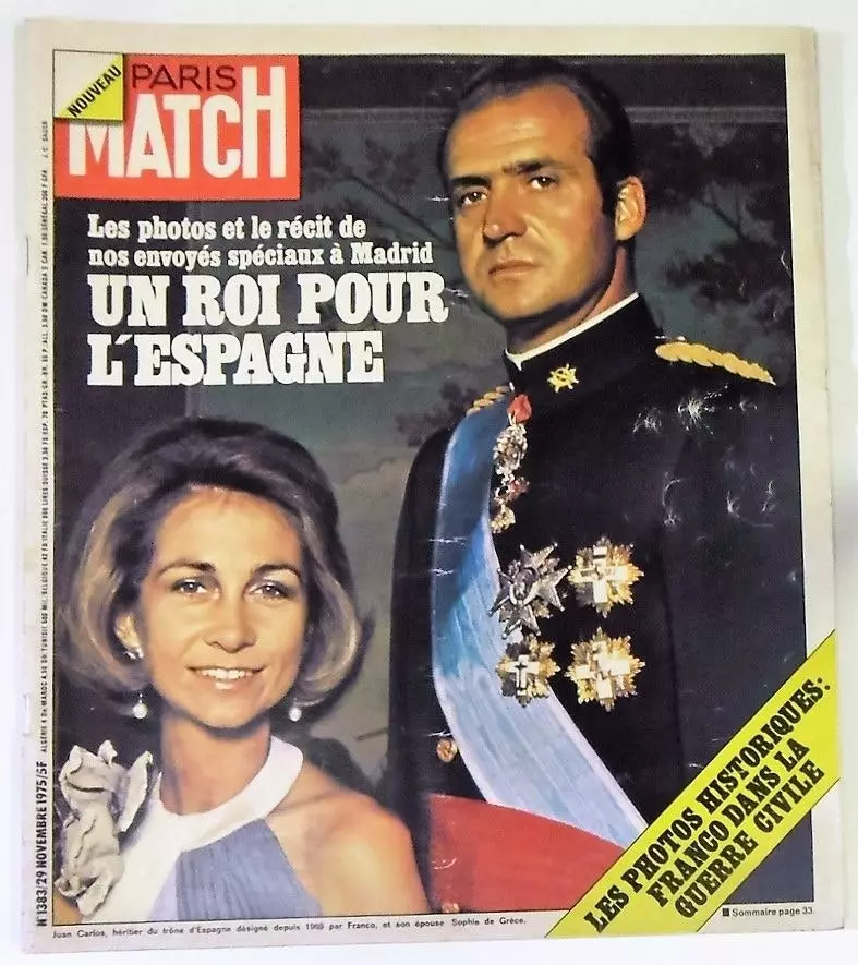 Qoxra ta’ Paris Match Nru 138329 ta’ Novembru 1975
