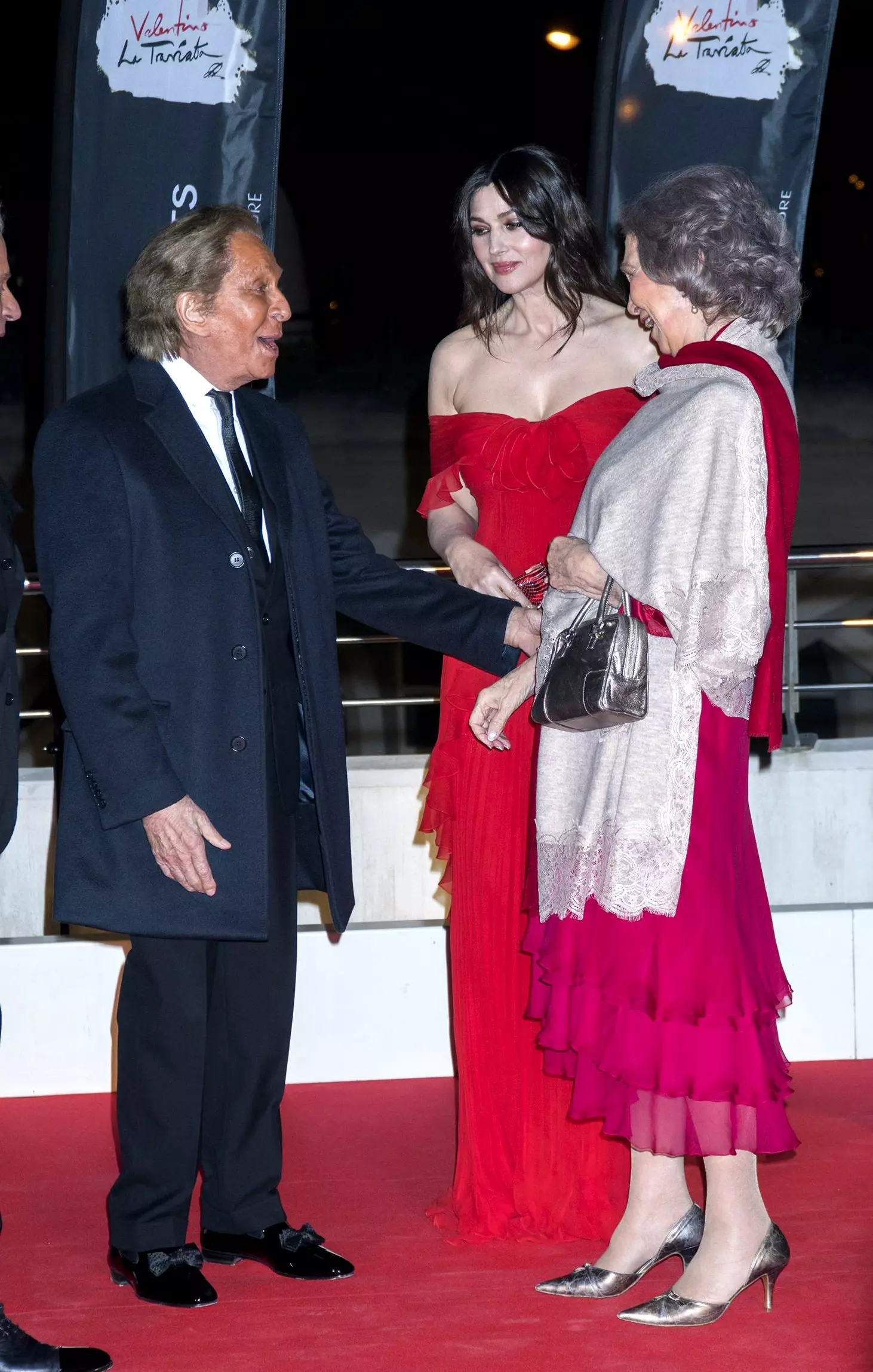 Valentino Garavani Monica Bellucci i kraljica Sofija na premijeri 'La Traviate' u Palau de las Arts u Valenciji 9...