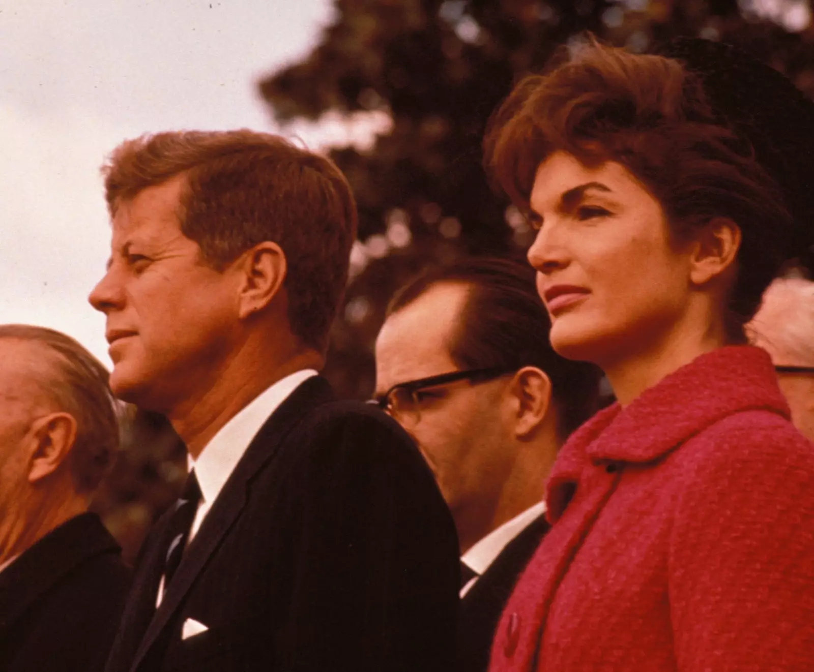 John F. Kennedy thiab Jackie Kennedy.