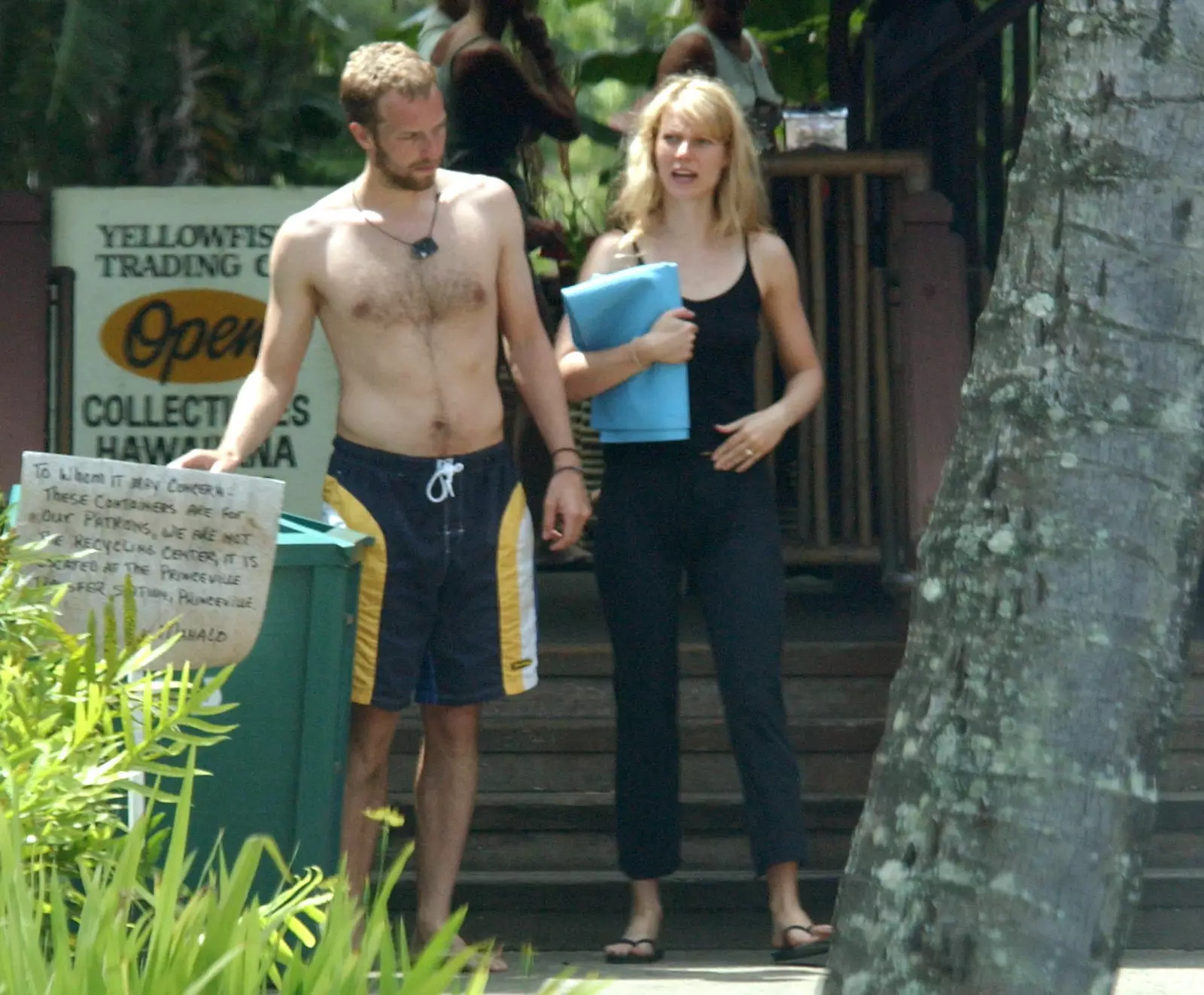 Chris Martin thiab Gwyneth Paltrow thaum lawv tseem sib yuav.