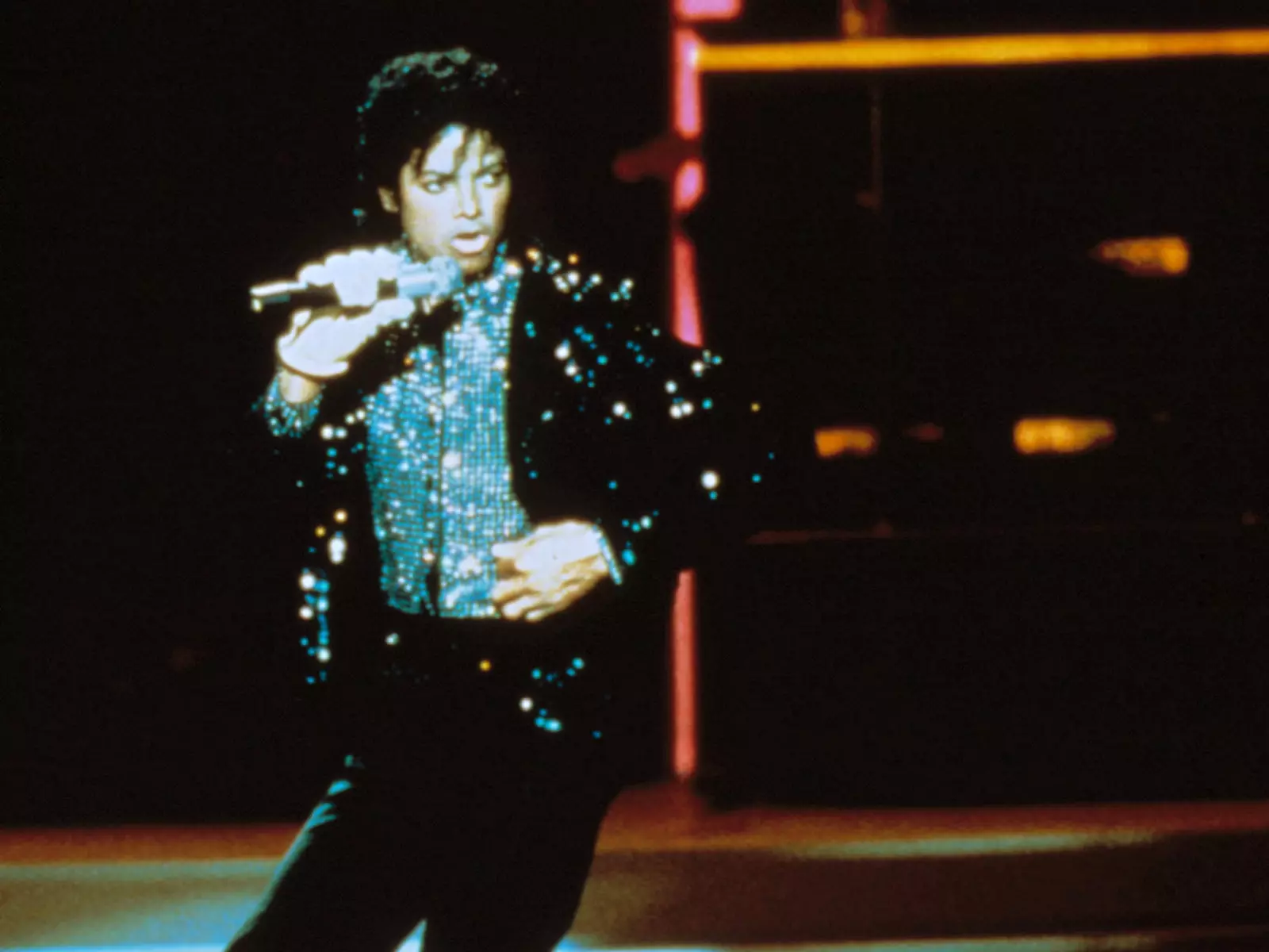 Michael Jackson durant l'actuació que ho va canviar tot.